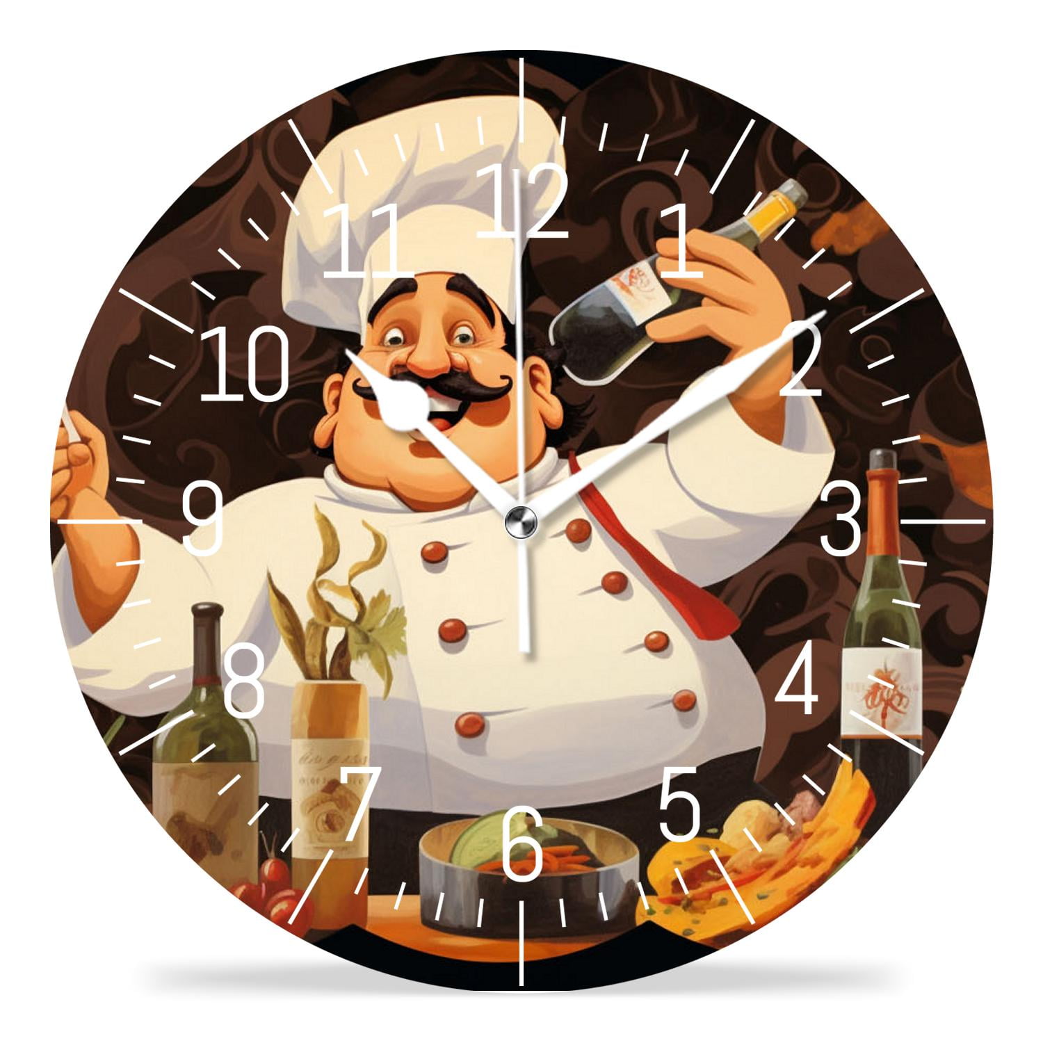 10 Inch Wall Clock Battery Operated Silent Clock Decorative for Office ...
