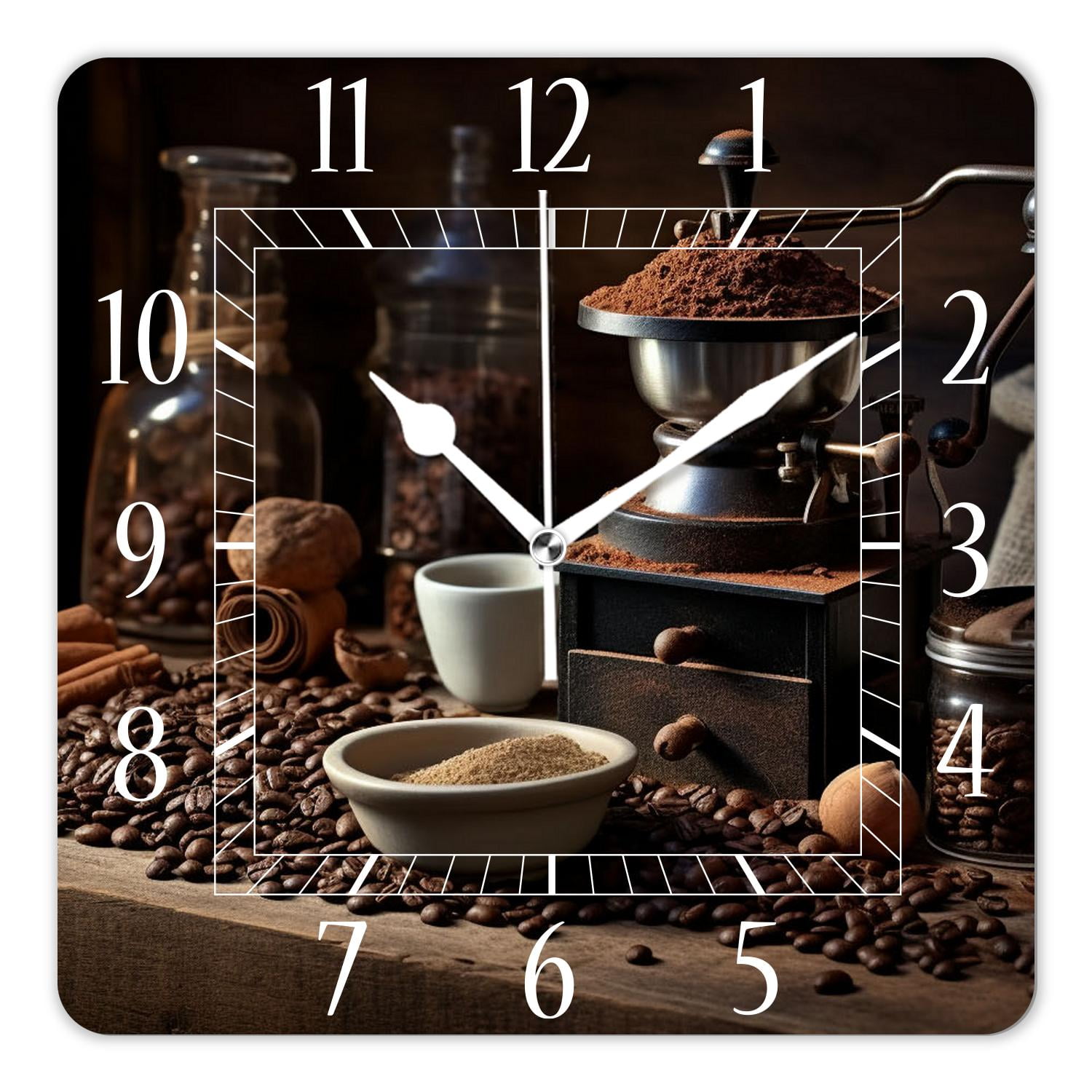 10 Inch Wall Clock Battery Operated Silent Clock Decorative for Office ...