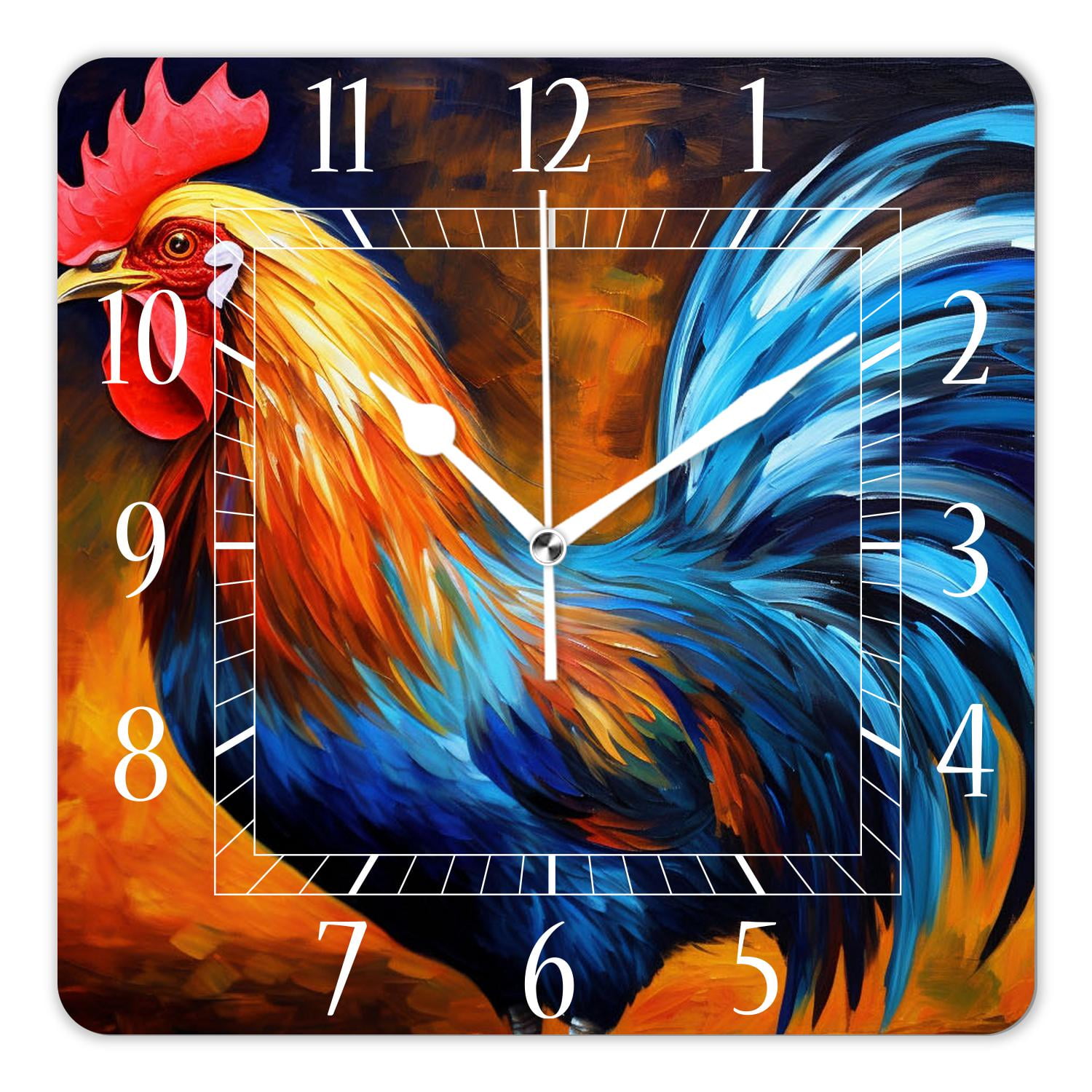 10 Inch Wall Clock Battery Operated Silent Clock Decorative for Office ...