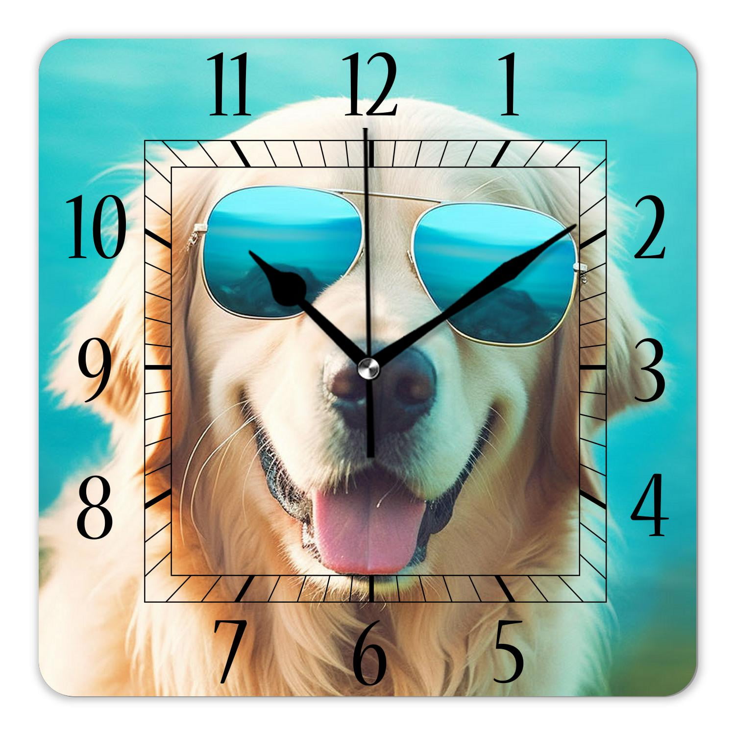 10 Inch Wall Clock Battery Operated Silent Clock Decorative for Office ...