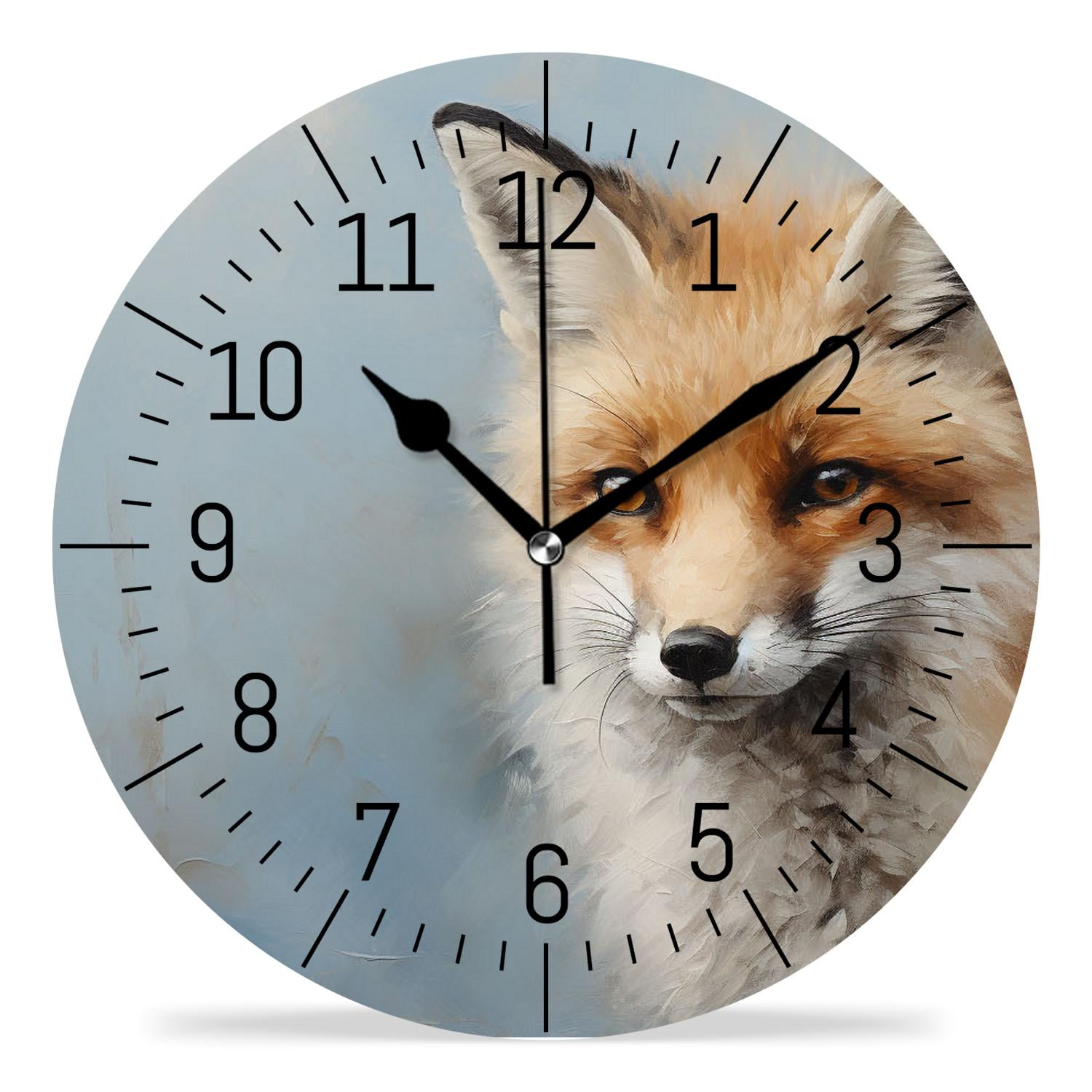 10 Inch Wall Clock Battery Operated Silent Clock Decorative for Office ...