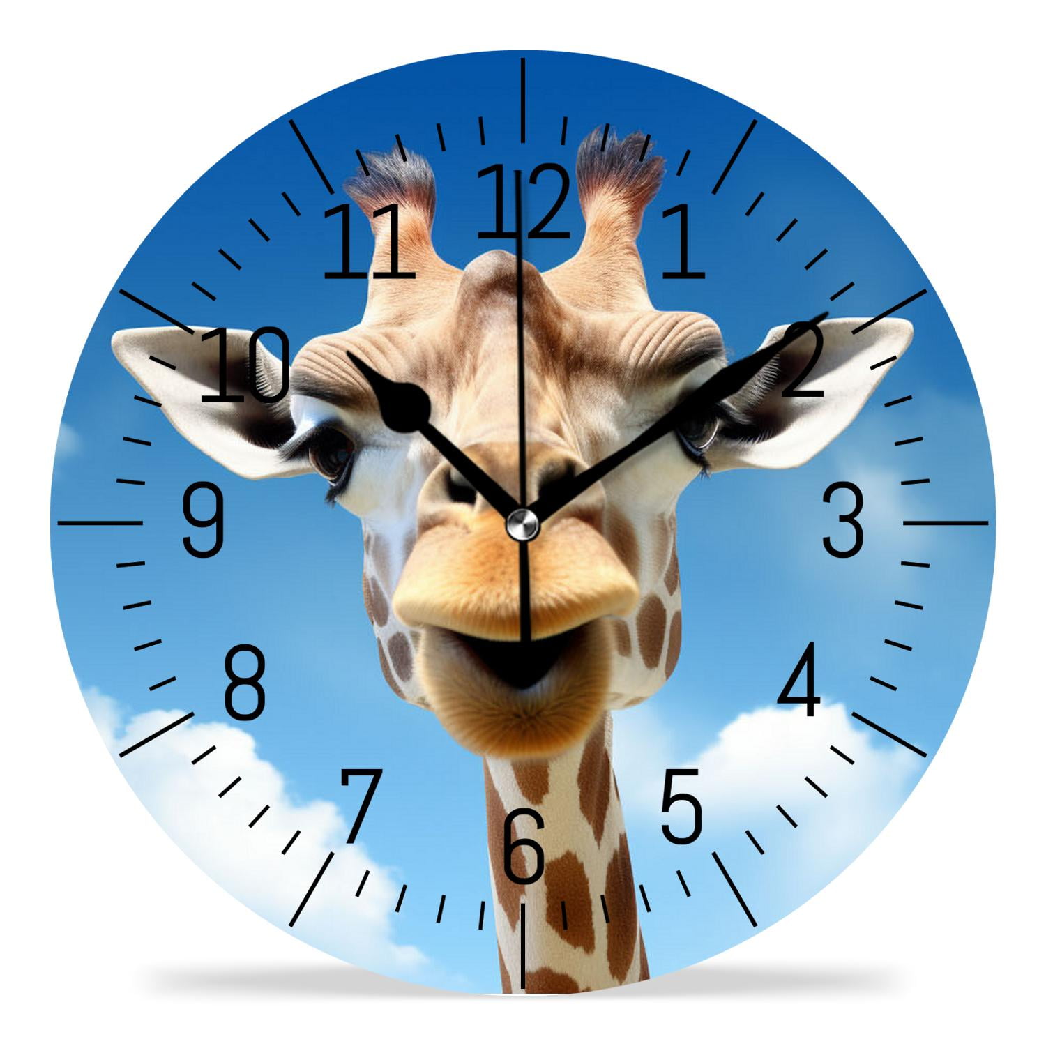 10 Inch Wall Clock Battery Operated Silent Clock Decorative for Office, Kitchen, Outdoor, Living ...