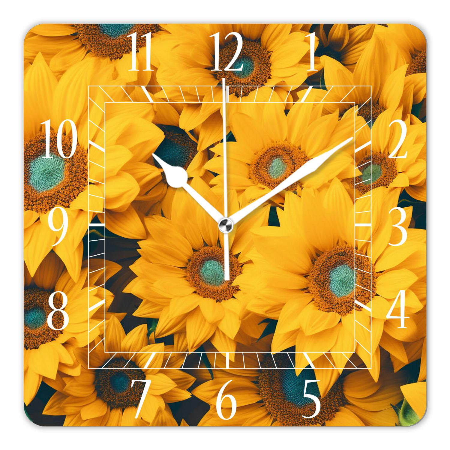 10 Inch Wall Clock Battery Operated Silent Clock Decorative for Office ...