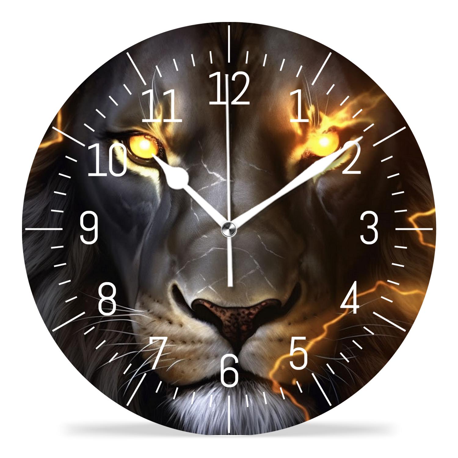 10 Inch Wall Clock Battery Operated Silent Clock Decorative for Office ...