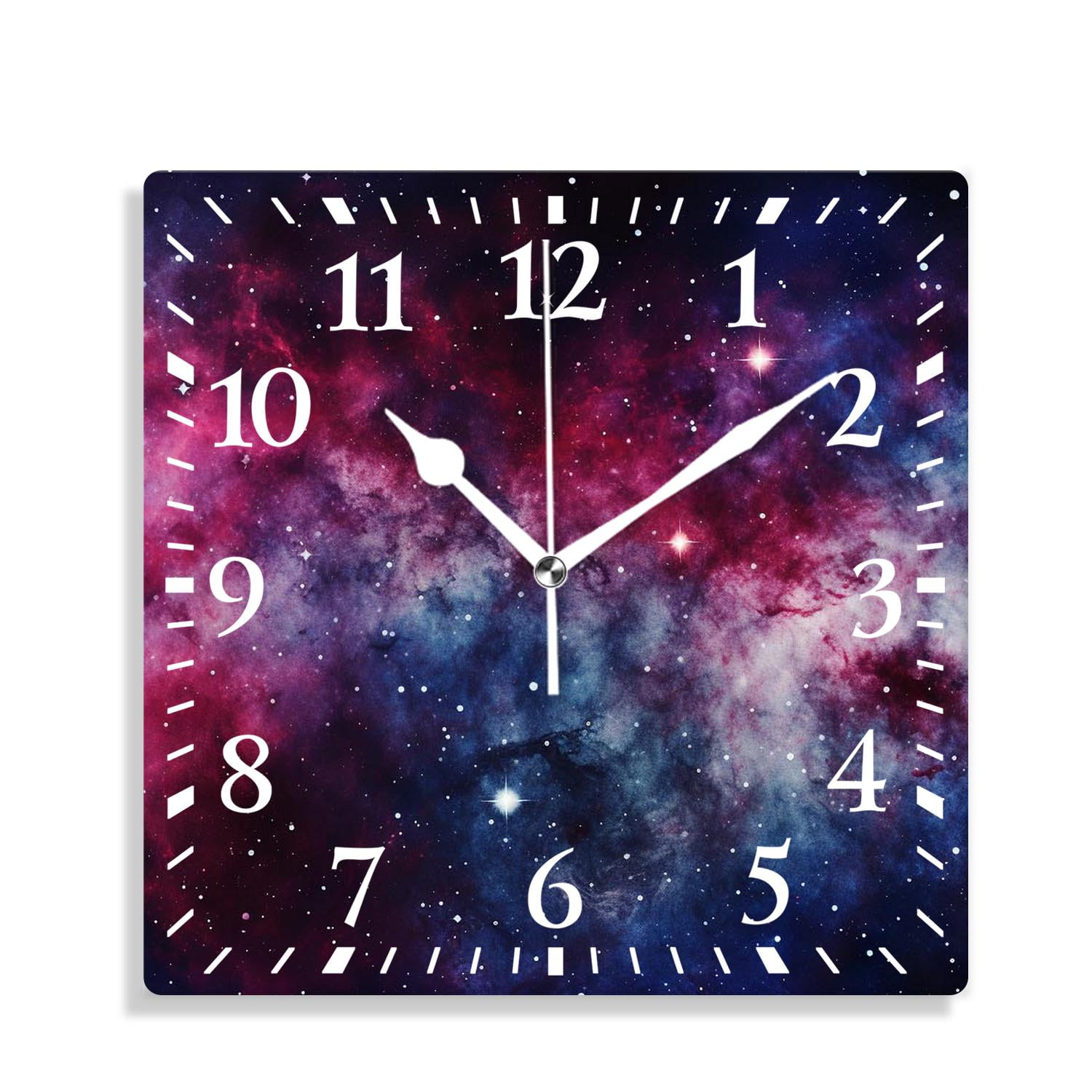 10 Inch Wall Clock Battery Operated Silent Clock Decorative for Office ...