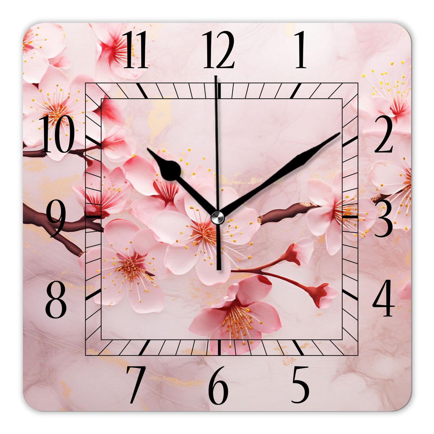 10 Inch Wall Clock Battery Operated Silent Clock Decorative for Office ...