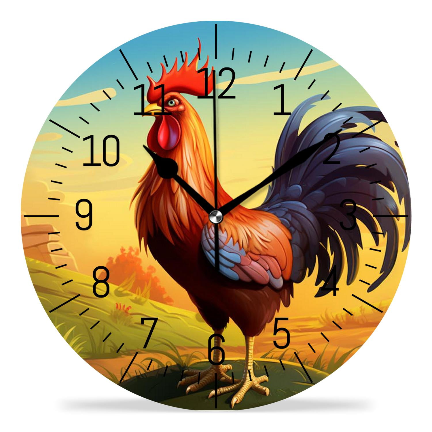 10 Inch Wall Clock Battery Operated Silent Clock Decorative for Office ...