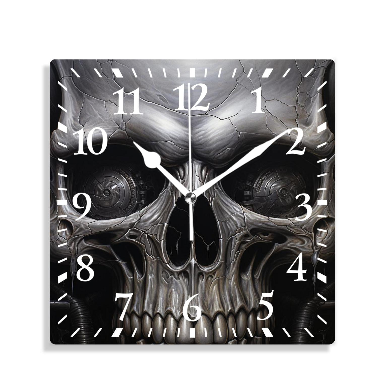 10 Inch Wall Clock Battery Operated Silent Clock Decorative for Office ...