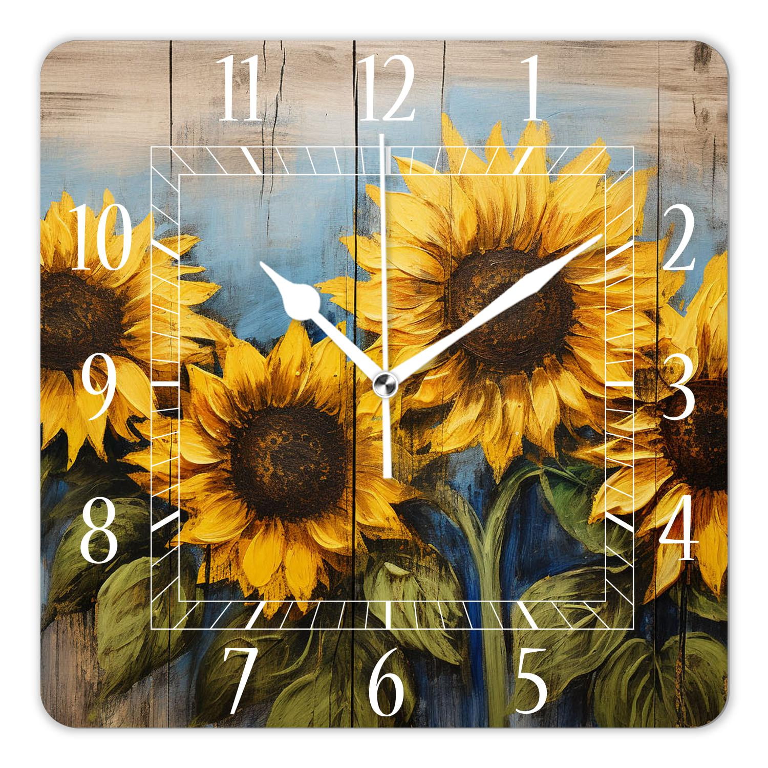 10 Inch Wall Clock Battery Operated Silent Clock Decorative for Office ...