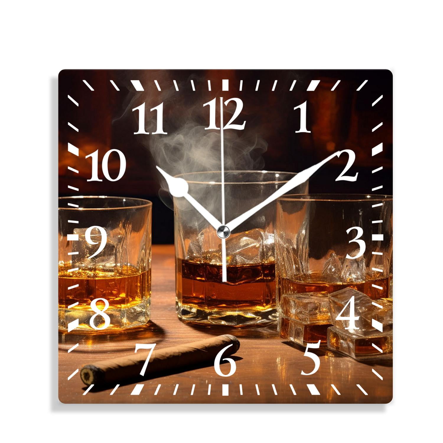 10 Inch Wall Clock Battery Operated Silent Clock Decorative for Office ...