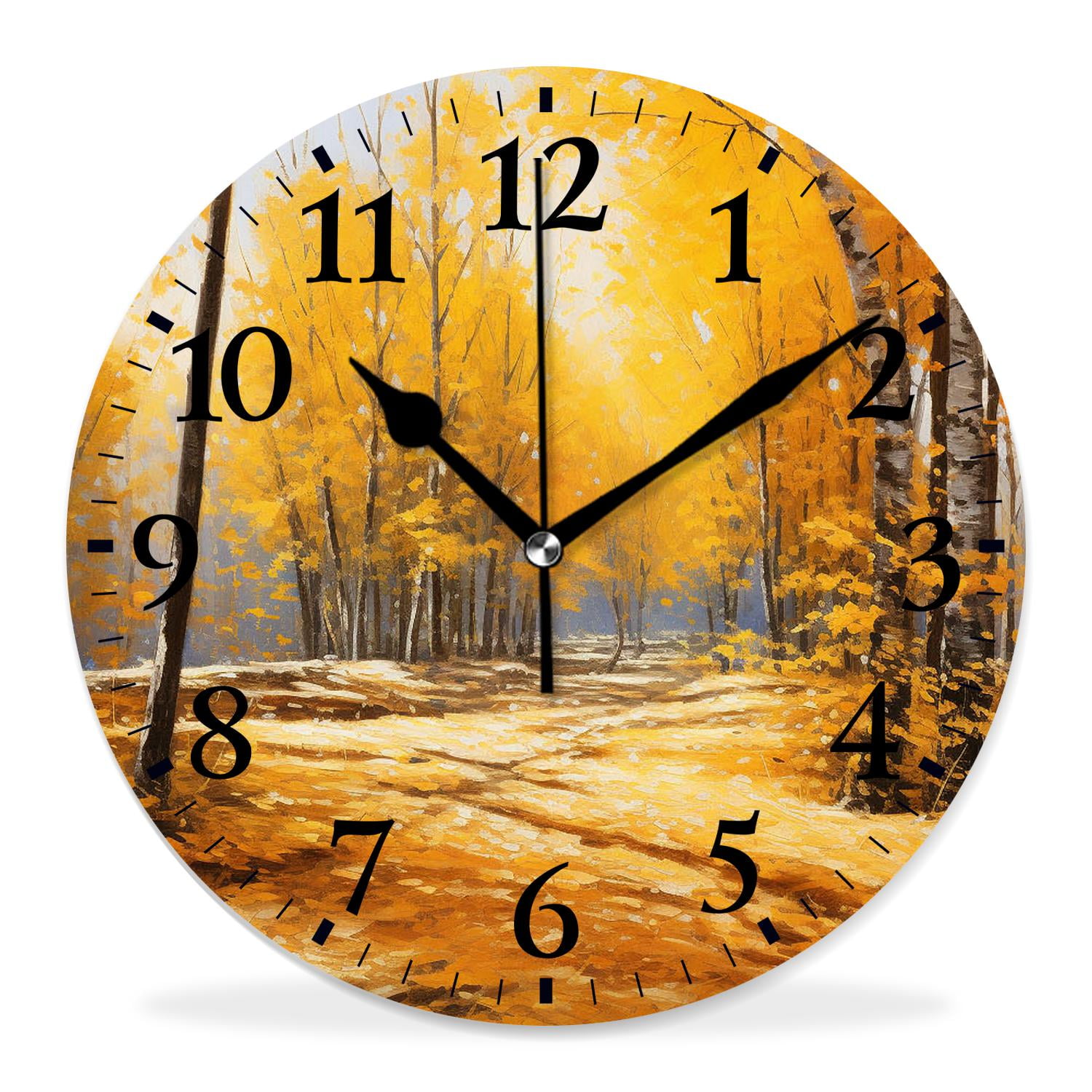10 Inch Wall Clock Battery Operated Silent Clock Decorative for Office ...