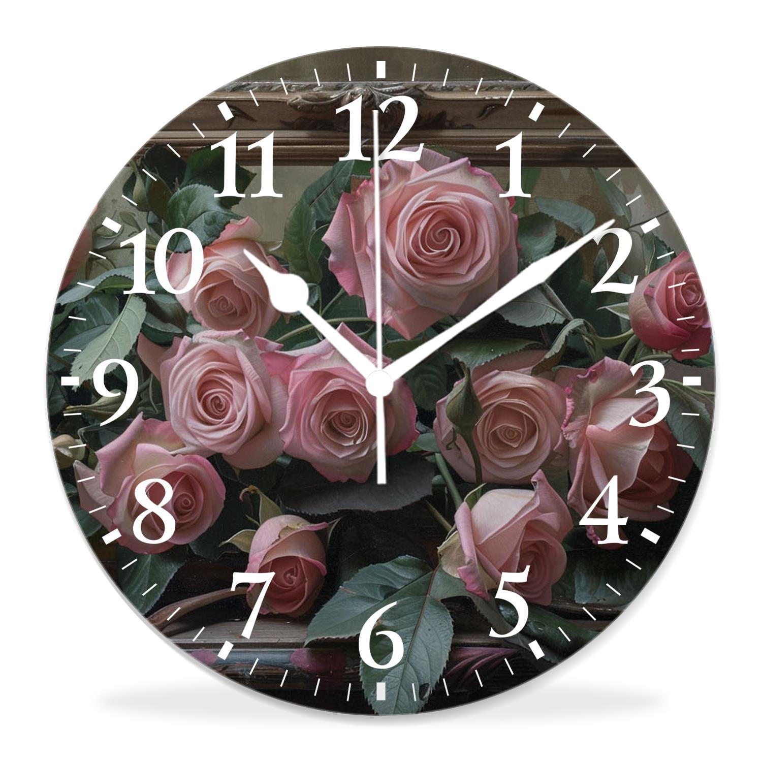 10 Inch Wall Clock Battery Operated Silent Clock Decorative for Office ...