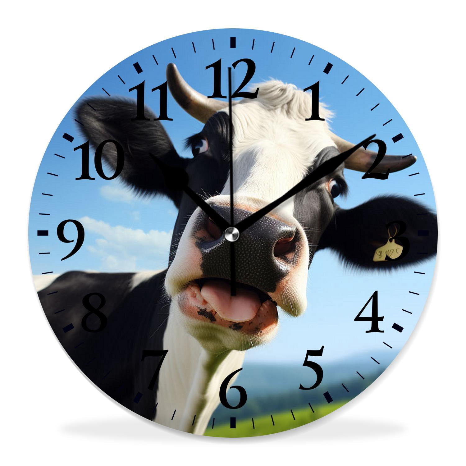 10 Inch Wall Clock Battery Operated Silent Clock Decorative for Office ...