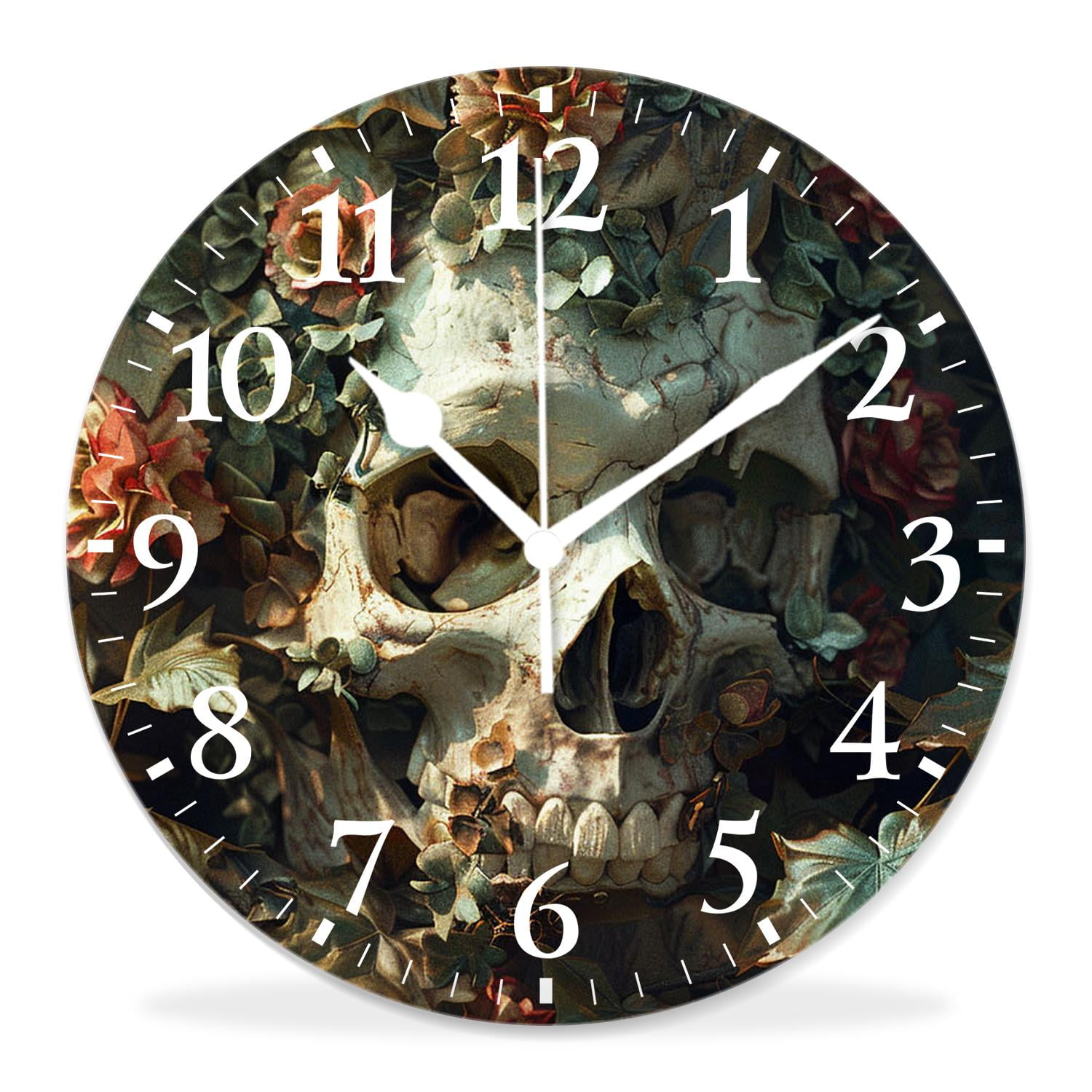 10 Inch Wall Clock Battery Operated Silent Clock Decorative for Office ...