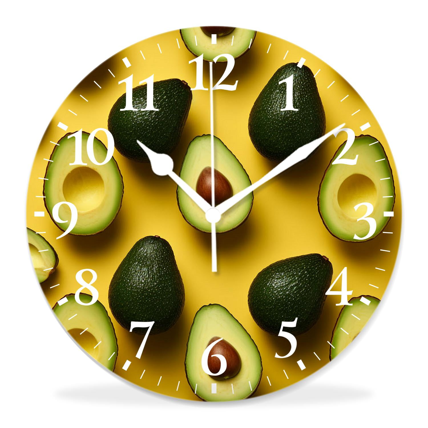 10 Inch Wall Clock Battery Operated Silent Clock Decorative for Office ...