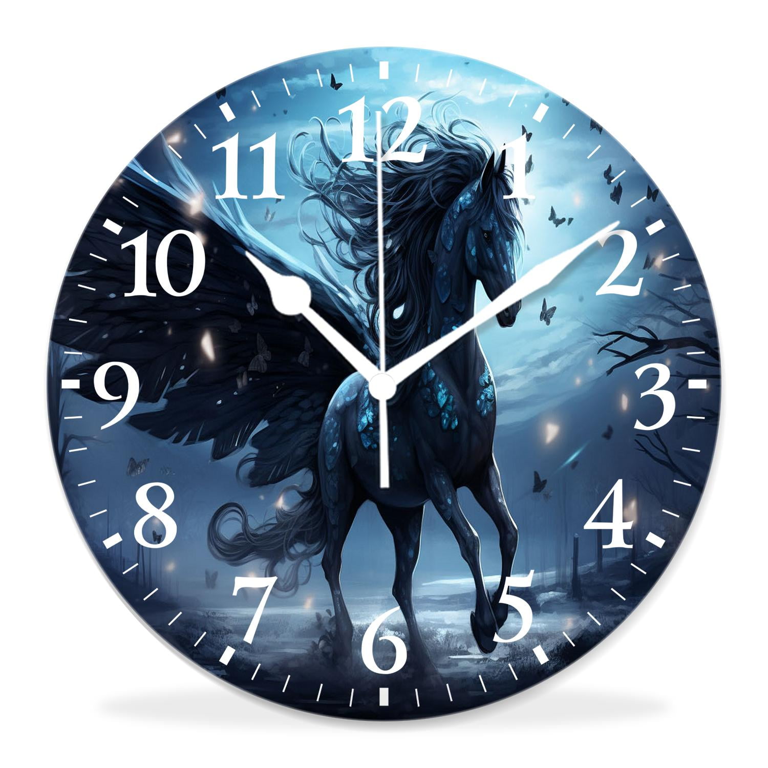 10 Inch Wall Clock Battery Operated Silent Clock Decorative for Office ...