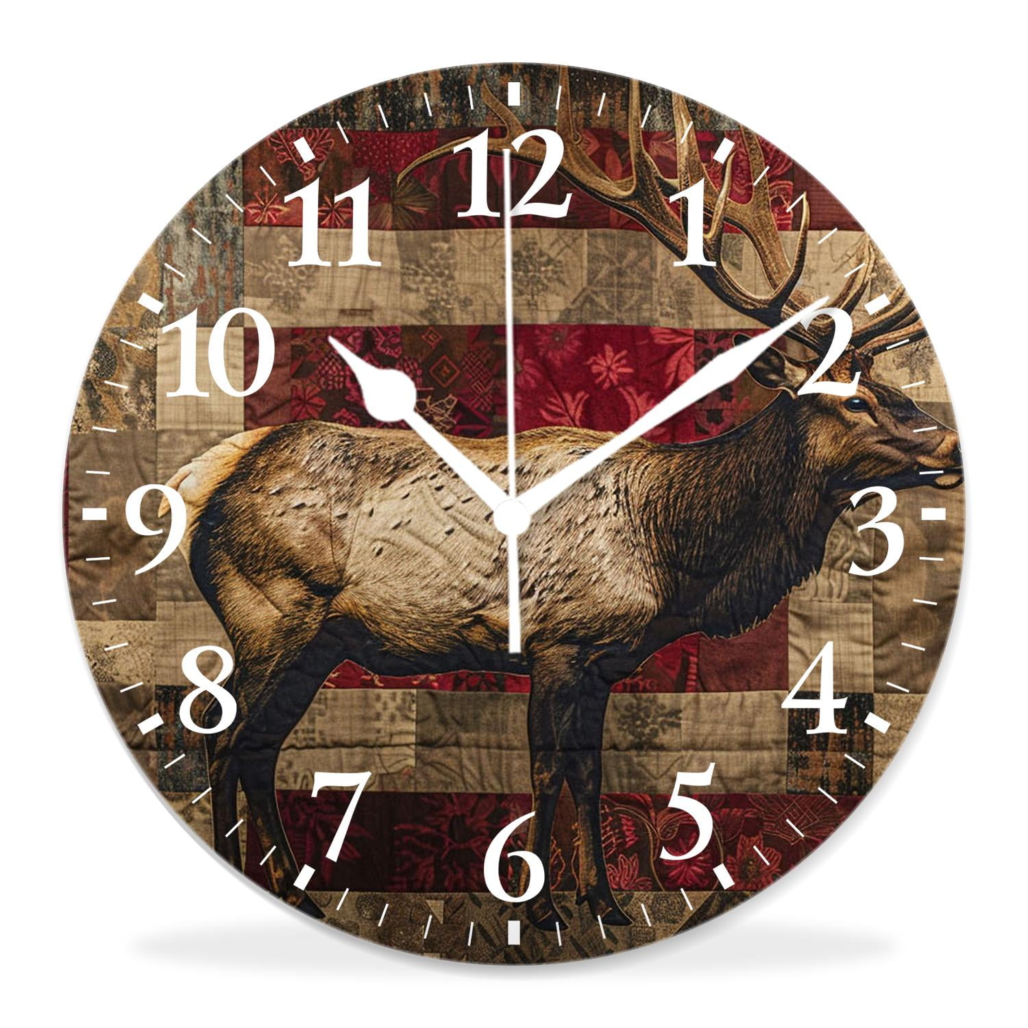 10 Inch Wall Clock Battery Operated Silent Clock Decorative for Office ...