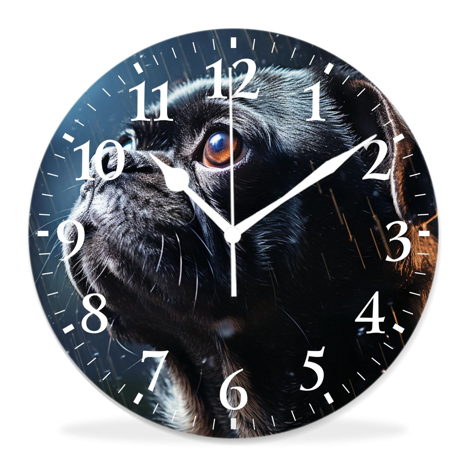 10 Inch Wall Clock Battery Operated Silent Clock Decorative for Office ...