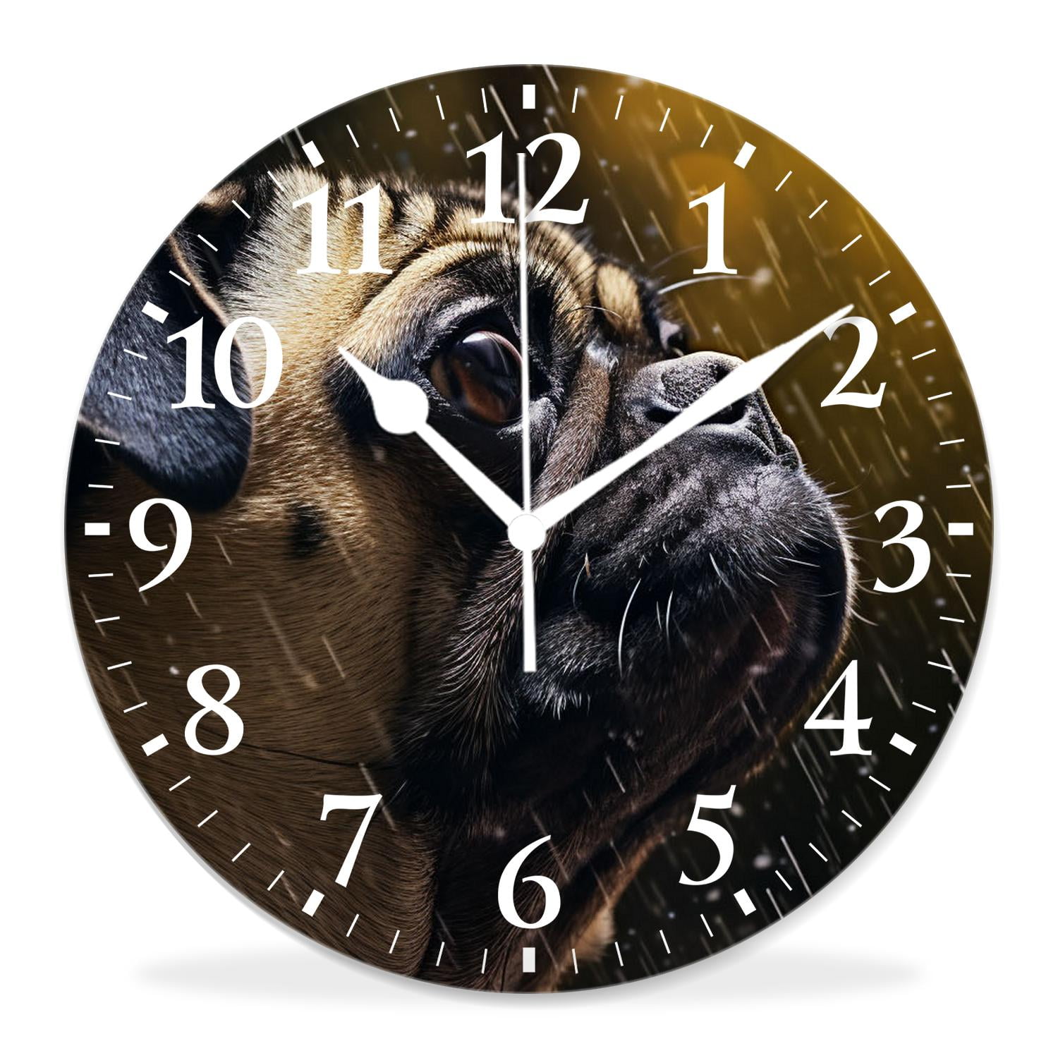 10 Inch Wall Clock Battery Operated Silent Clock Decorative for Office ...