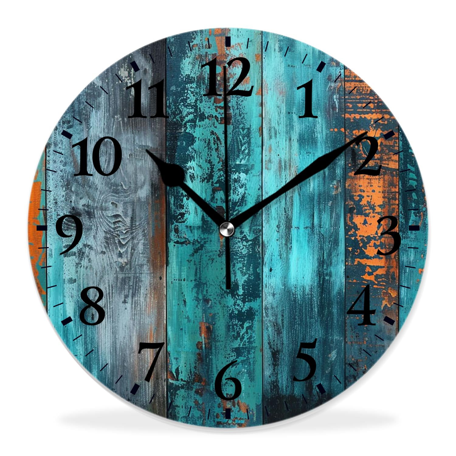 10 Inch Wall Clock Battery Operated Silent Clock Decorative for Office ...