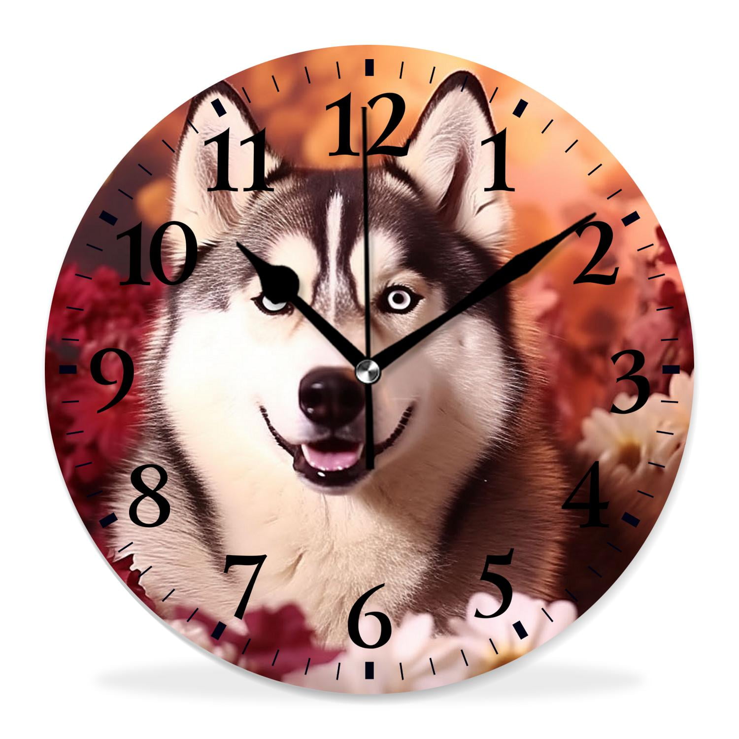 10 Inch Wall Clock Battery Operated Silent Clock Decorative for Office ...