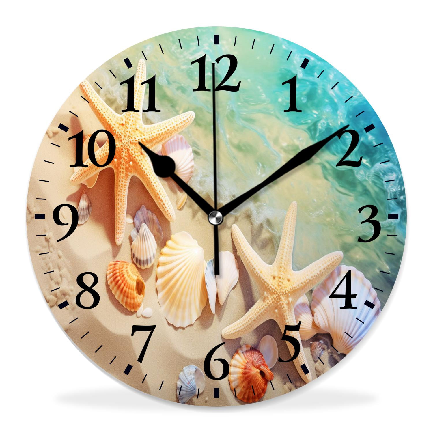 10 Inch Wall Clock Battery Operated Silent Clock Decorative for Office ...