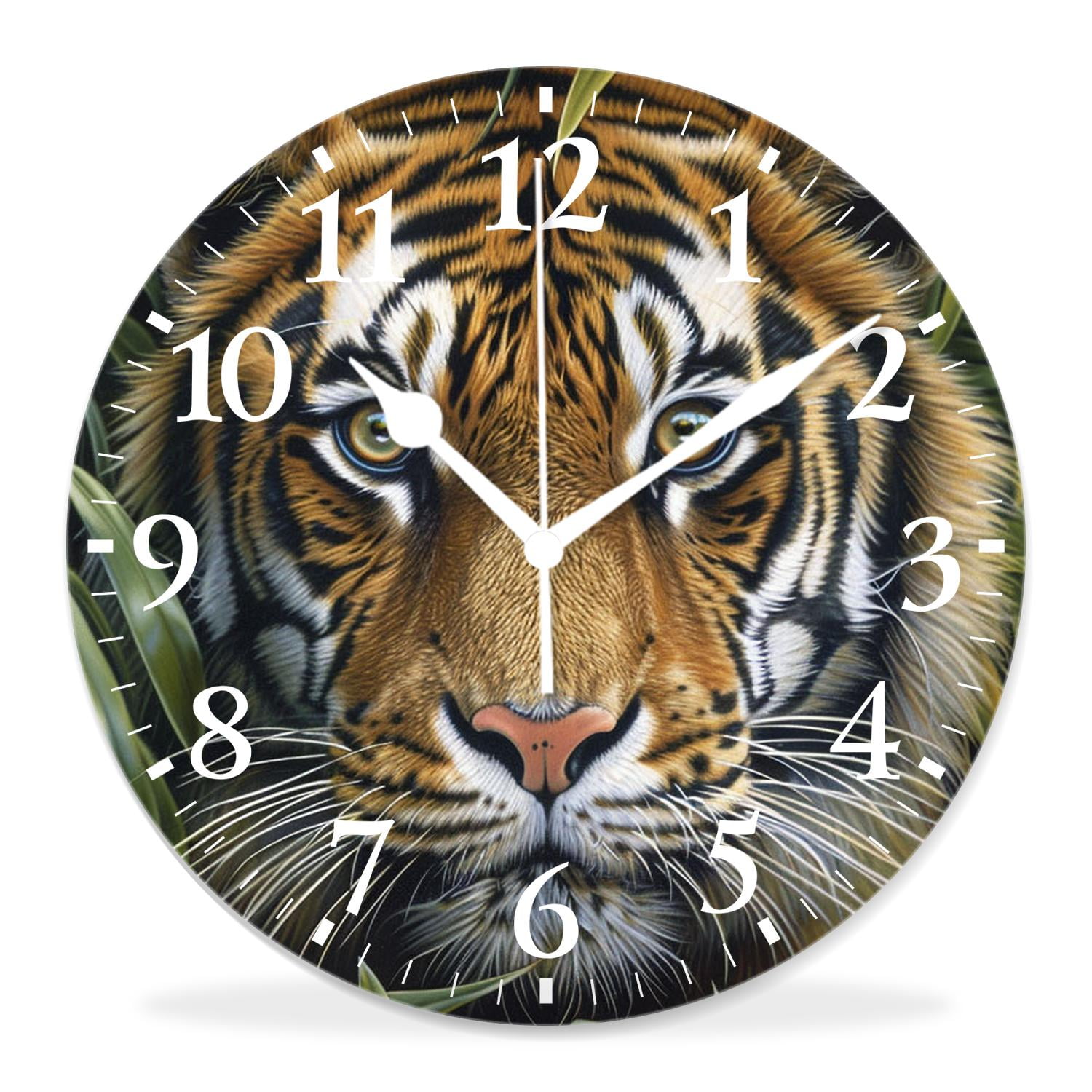 10 Inch Wall Clock Battery Operated Silent Clock Decorative for Office ...