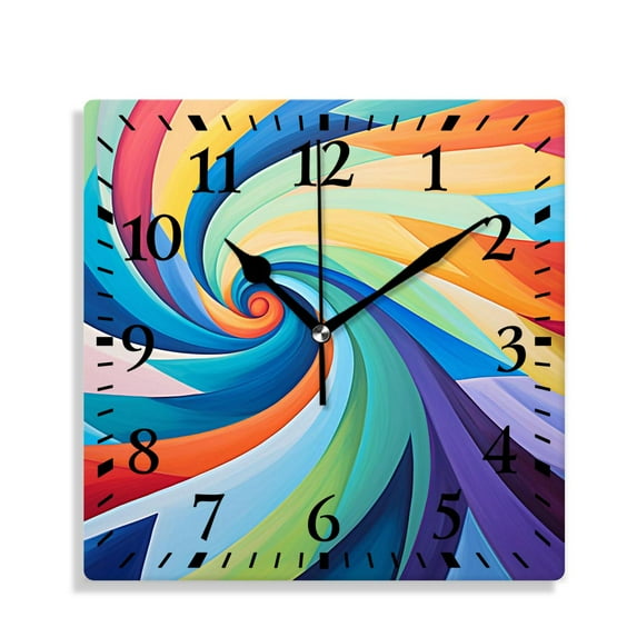 10 Inch Wall Clock Battery Operated Silent Clock Decorative for Office ...