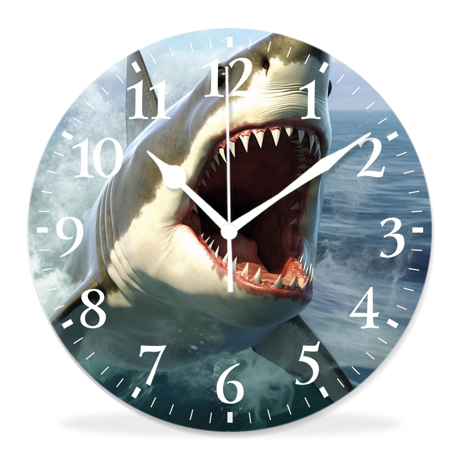 10 Inch Wall Clock Battery Operated Silent Clock Decorative for Office ...