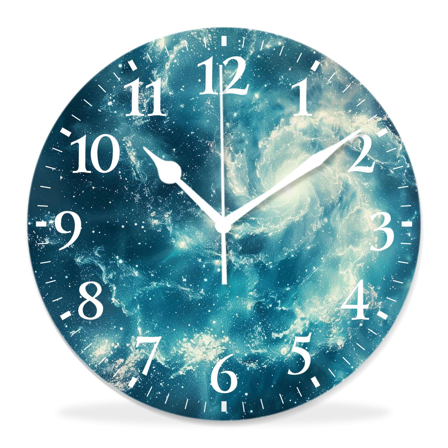 10 Inch Wall Clock Battery Operated Silent Clock Decorative for Office ...