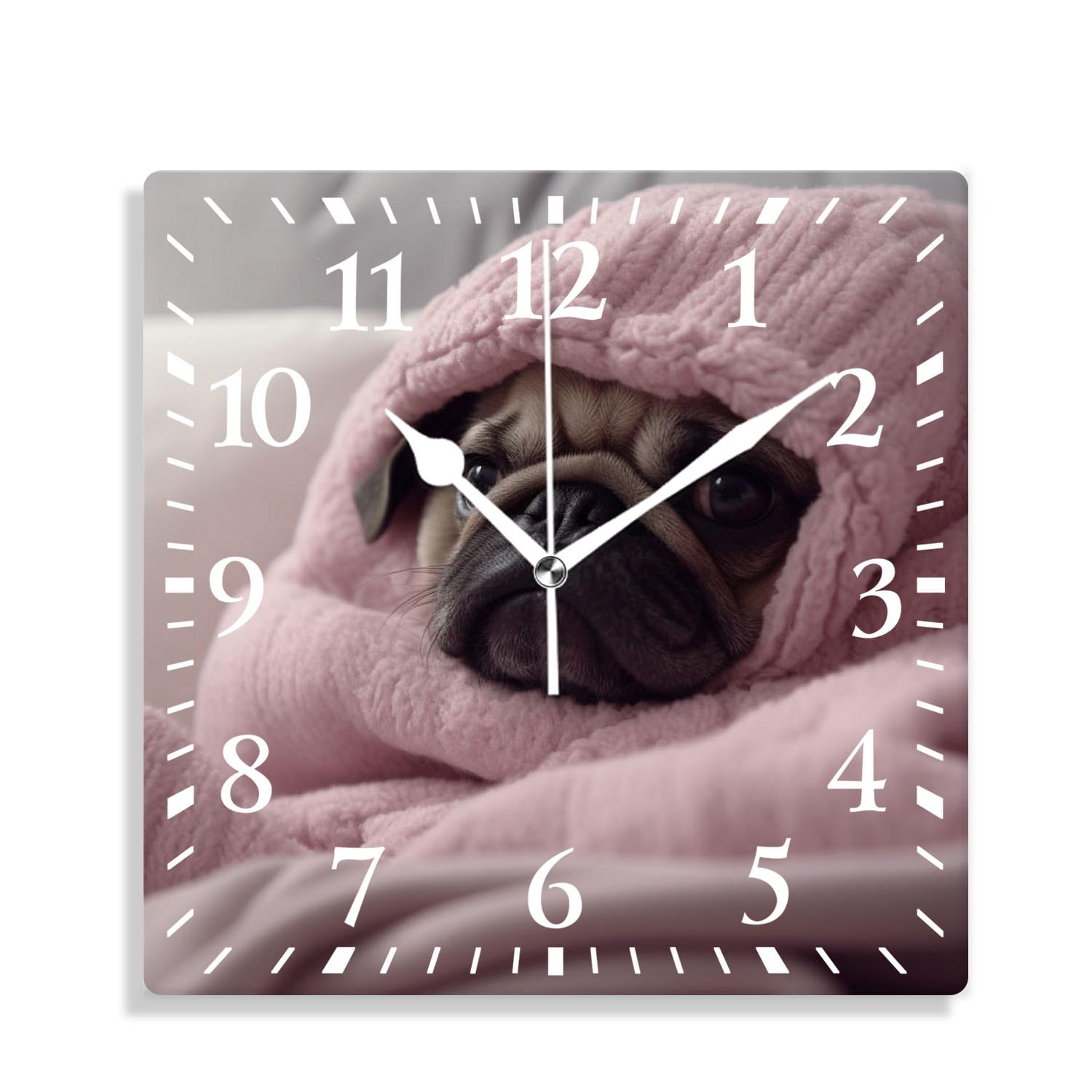 10 Inch Wall Clock Battery Operated Silent Clock Decorative for Office ...