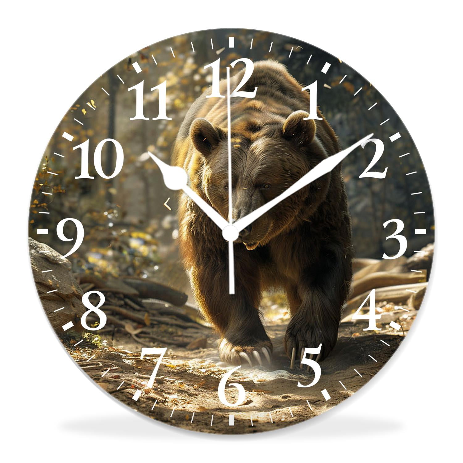 10 Inch Wall Clock Battery Operated Silent Clock Decorative for Office ...