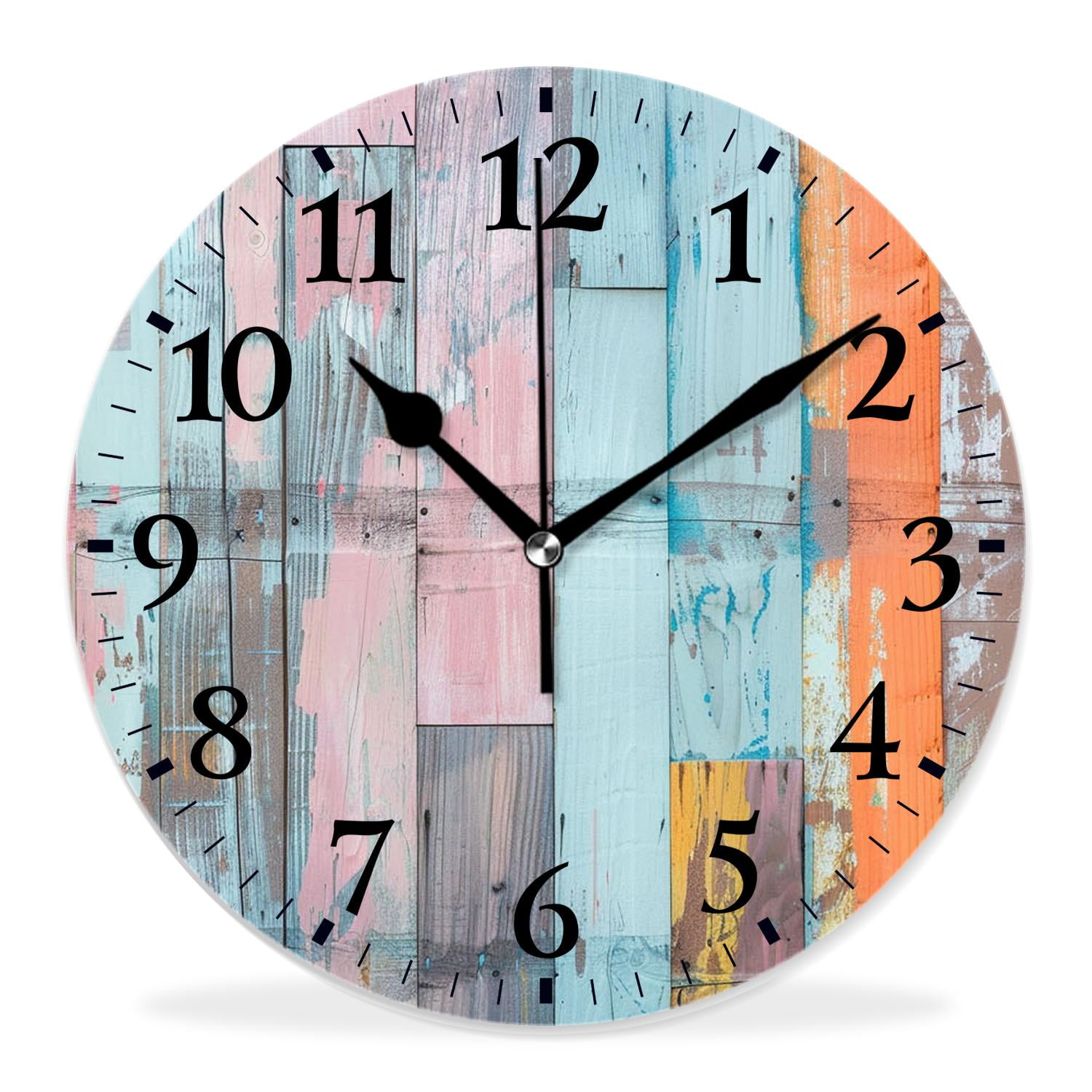 10 Inch Wall Clock Battery Operated Silent Clock Decorative for Office ...
