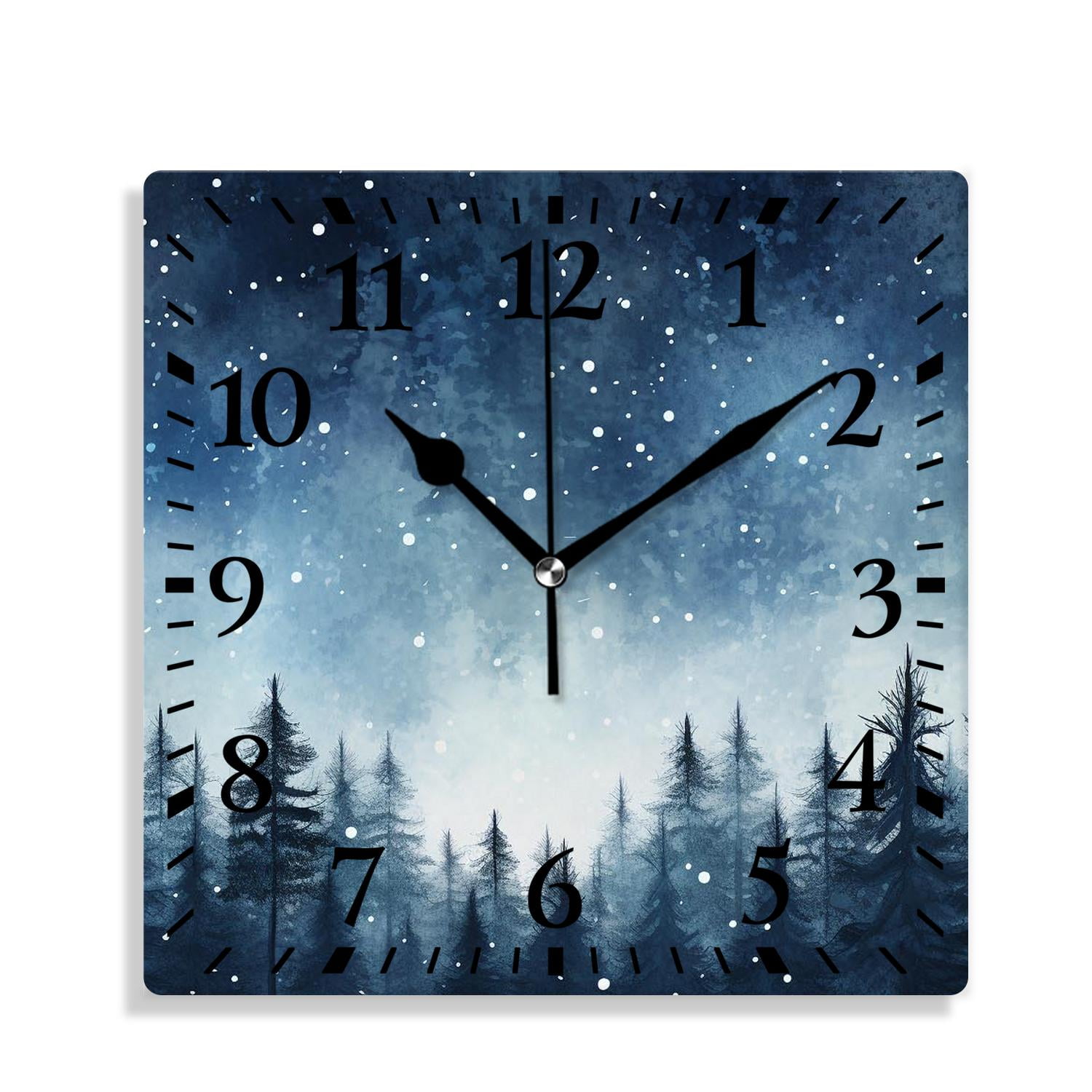 10 Inch Wall Clock Battery Operated Silent Clock Decorative for Office ...