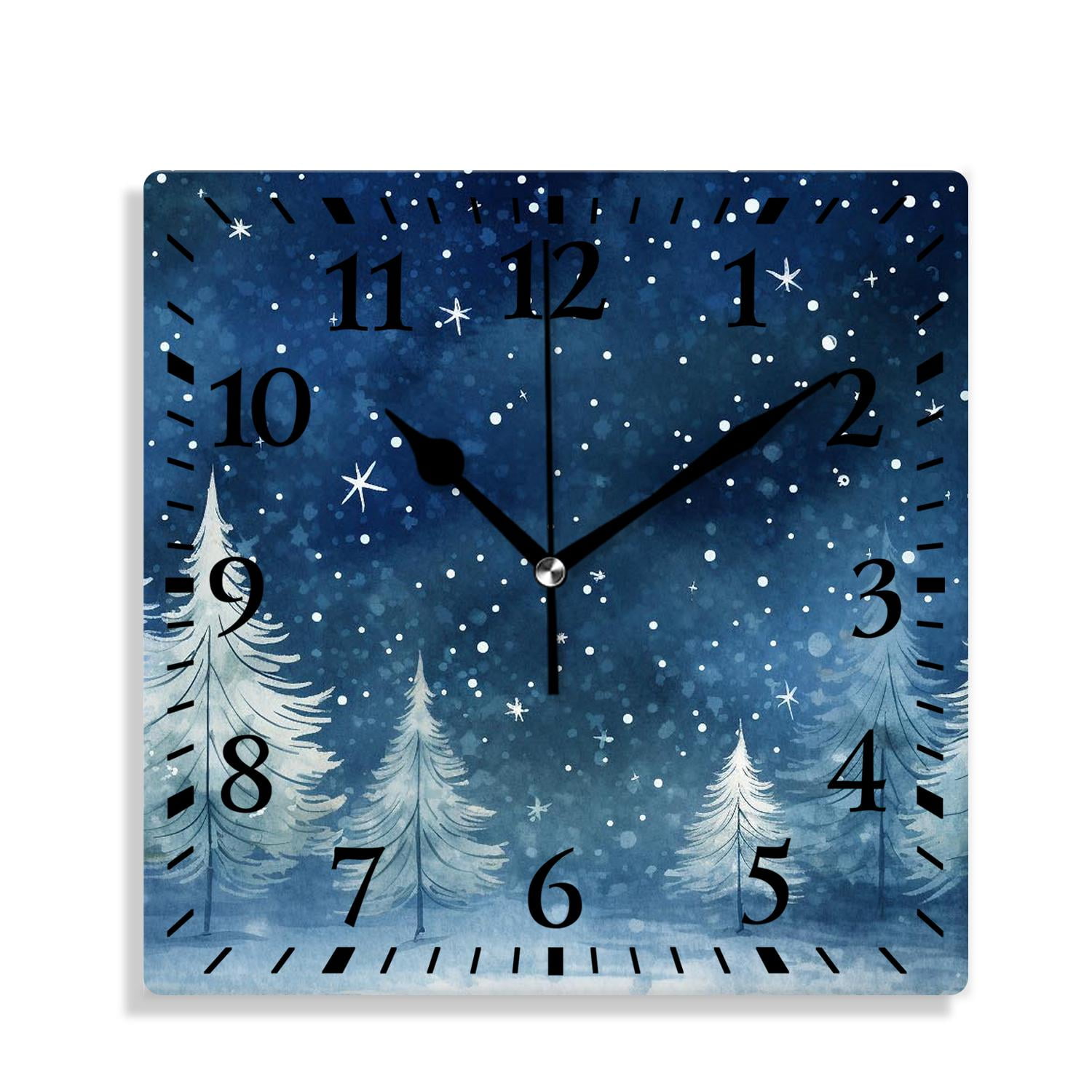10 Inch Wall Clock Battery Operated Silent Clock Decorative for Office ...