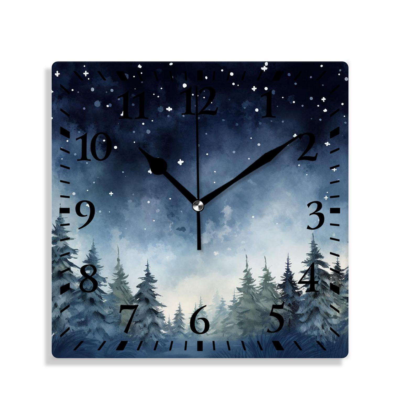 10 Inch Wall Clock Battery Operated Silent Clock Decorative for Office ...