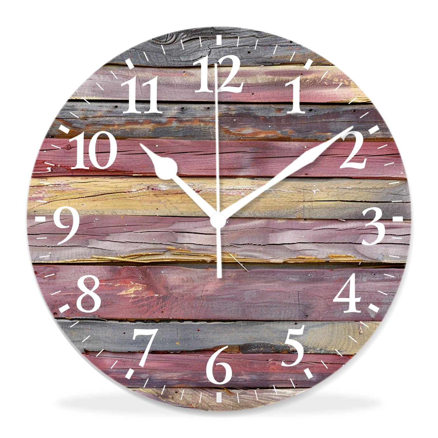 10 Inch Wall Clock Battery Operated Silent Clock Decorative for Office ...