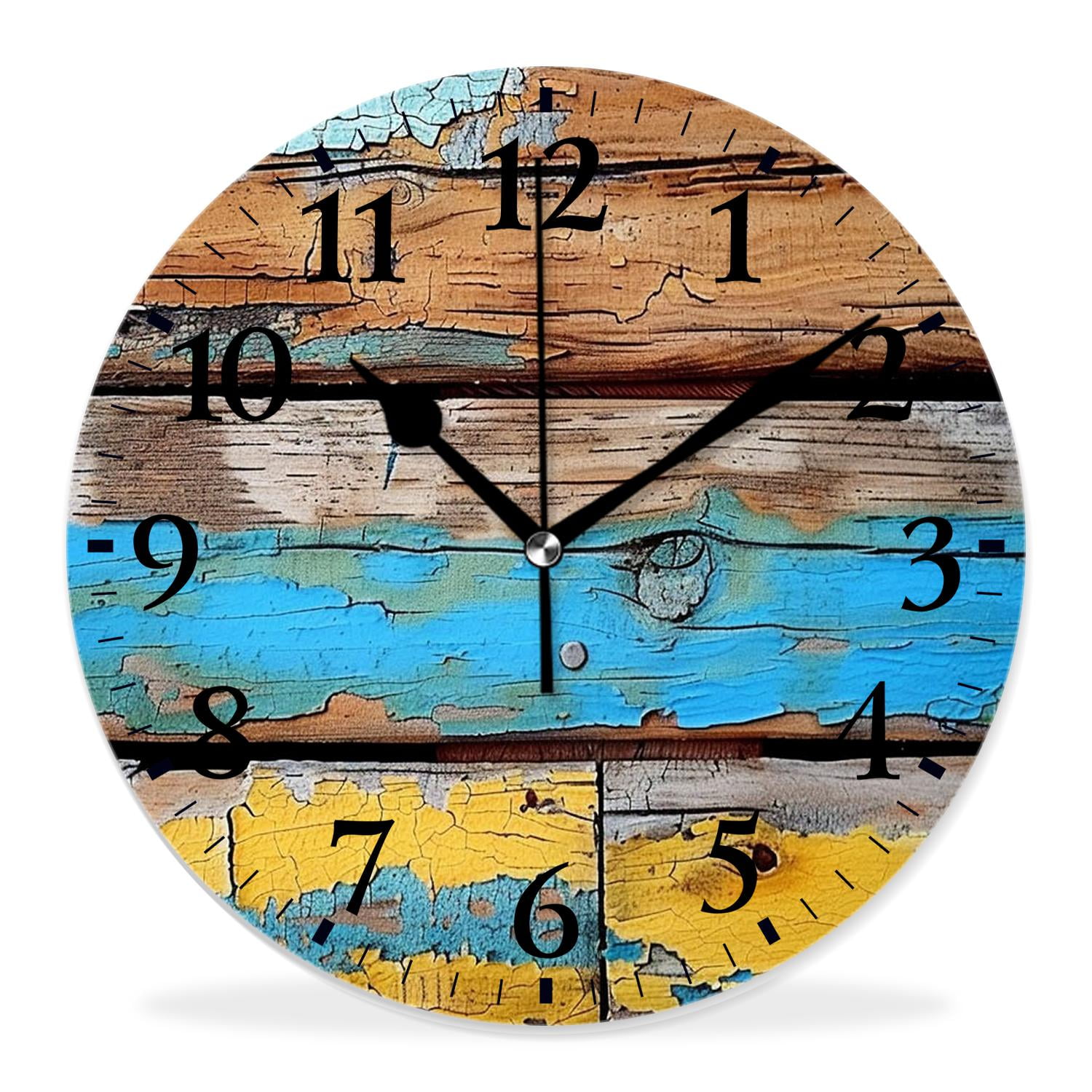 10 Inch Wall Clock Battery Operated Silent Clock Decorative for Office ...