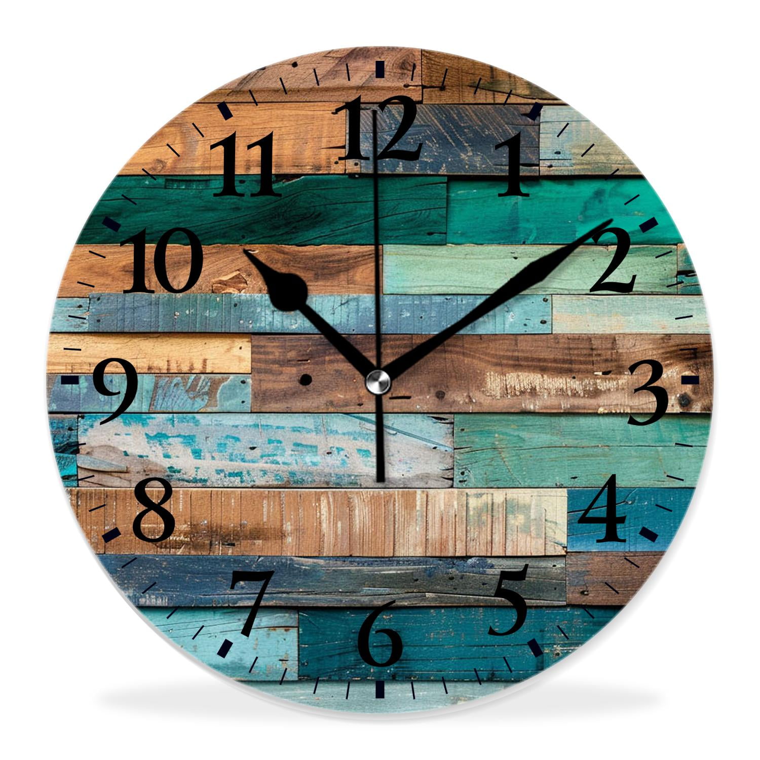10 Inch Wall Clock Battery Operated Silent Clock Decorative for Office ...