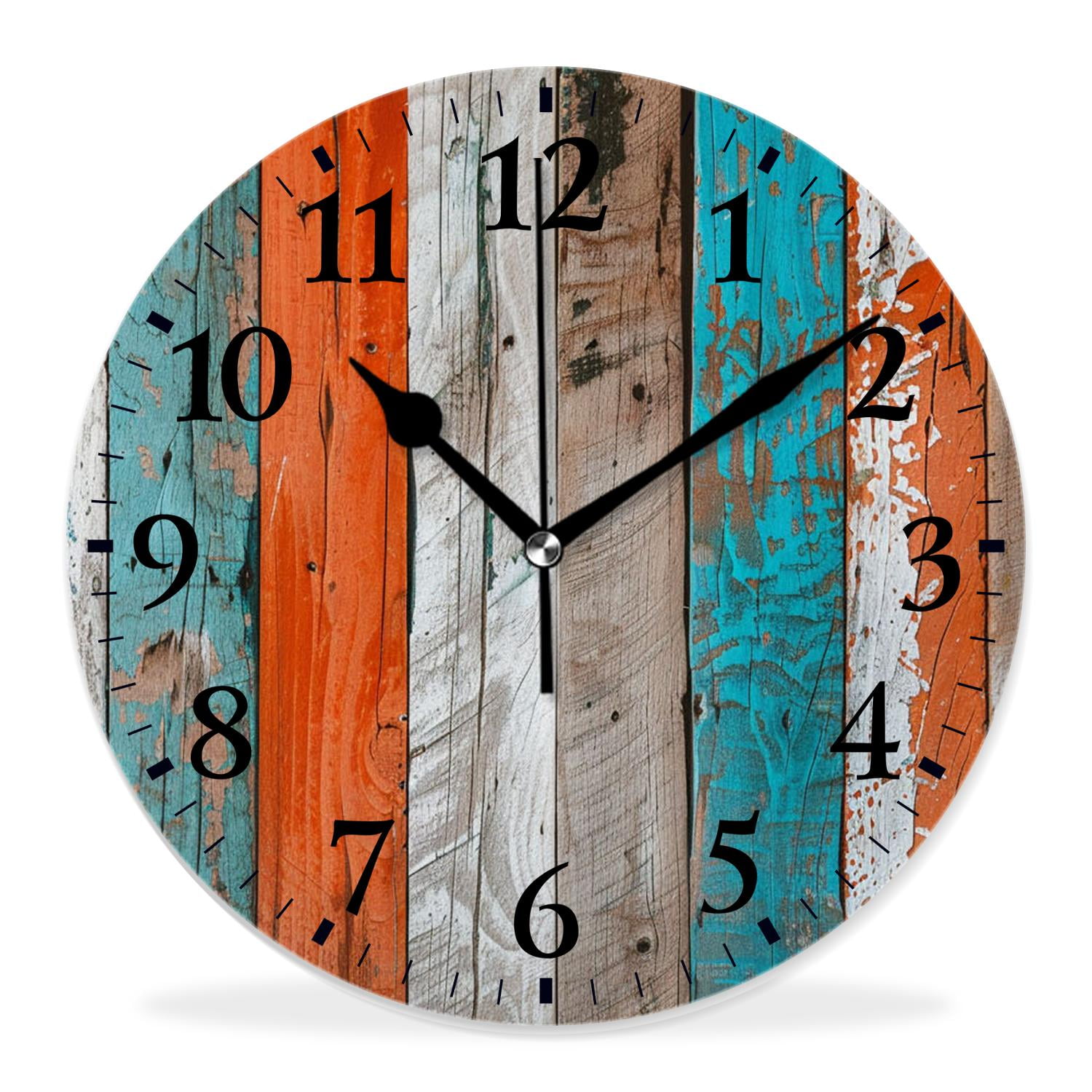 10 Inch Wall Clock Battery Operated Silent Clock Decorative for Office ...