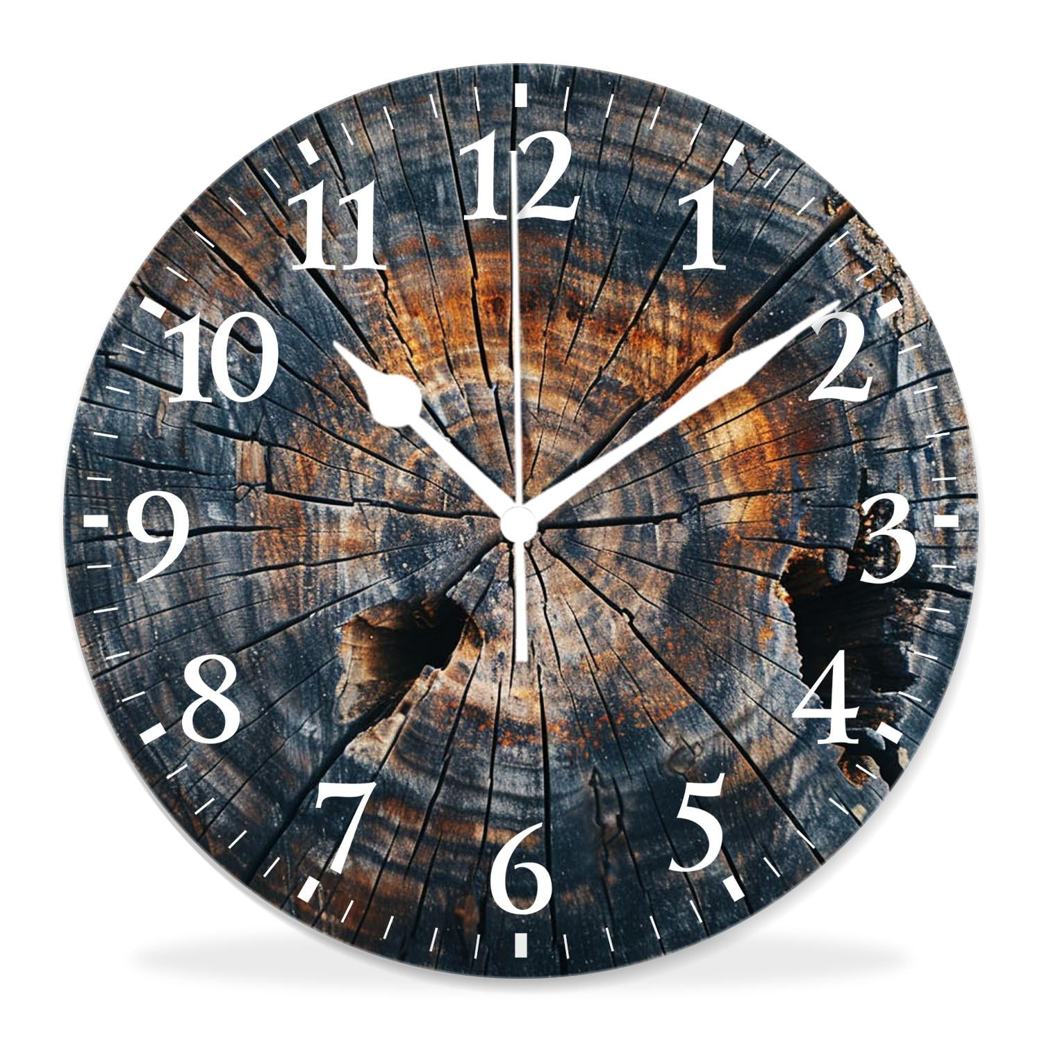 10 Inch Wall Clock Battery Operated Silent Clock Decorative for Office ...