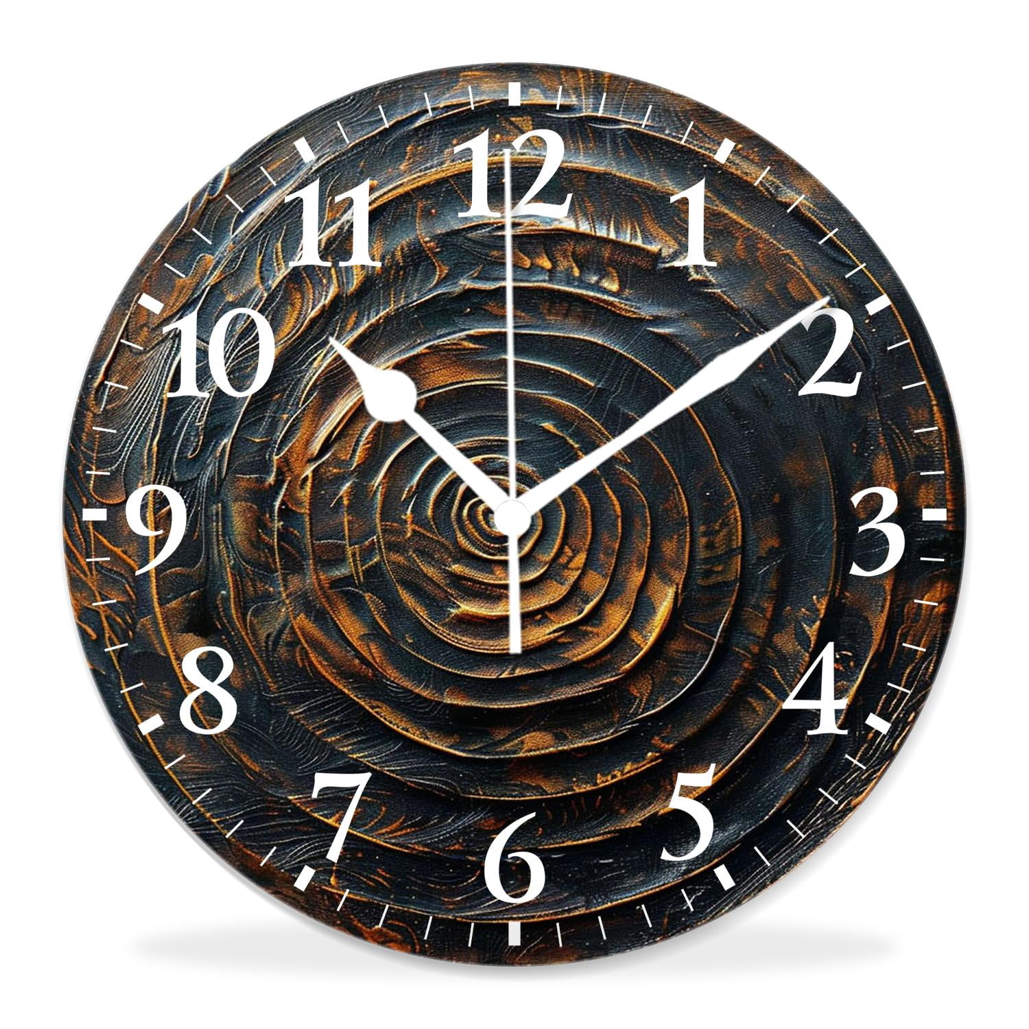 10 Inch Wall Clock Battery Operated Silent Clock Decorative for Office ...
