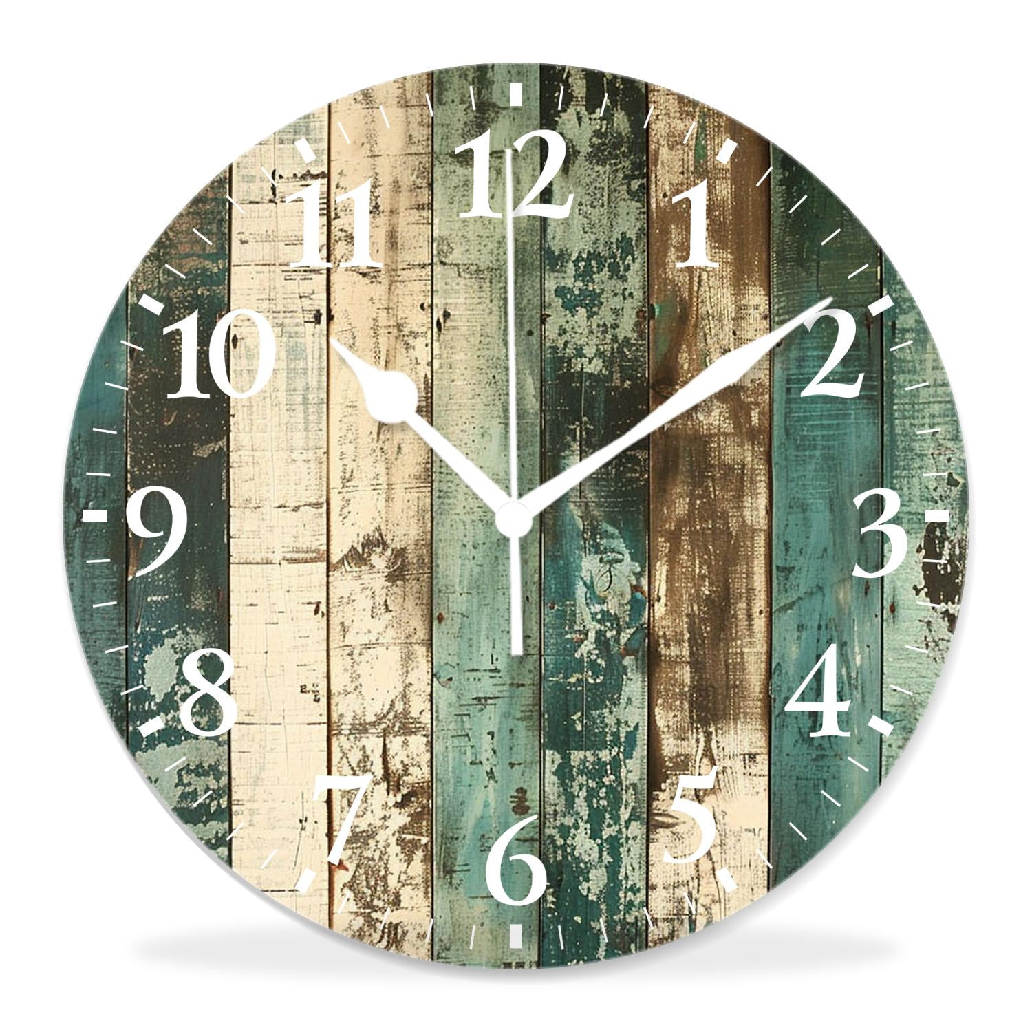 10 Inch Wall Clock Battery Operated Silent Clock Decorative for Office ...
