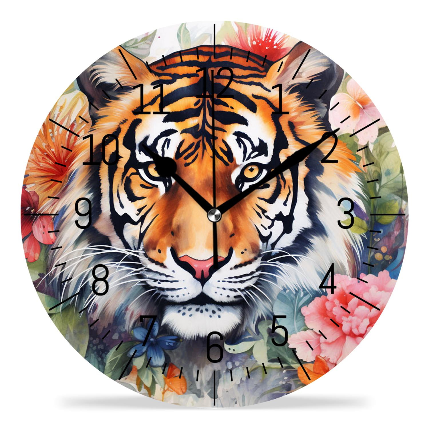 10 Inch Wall Clock Battery Operated Silent Clock Decorative for Office ...