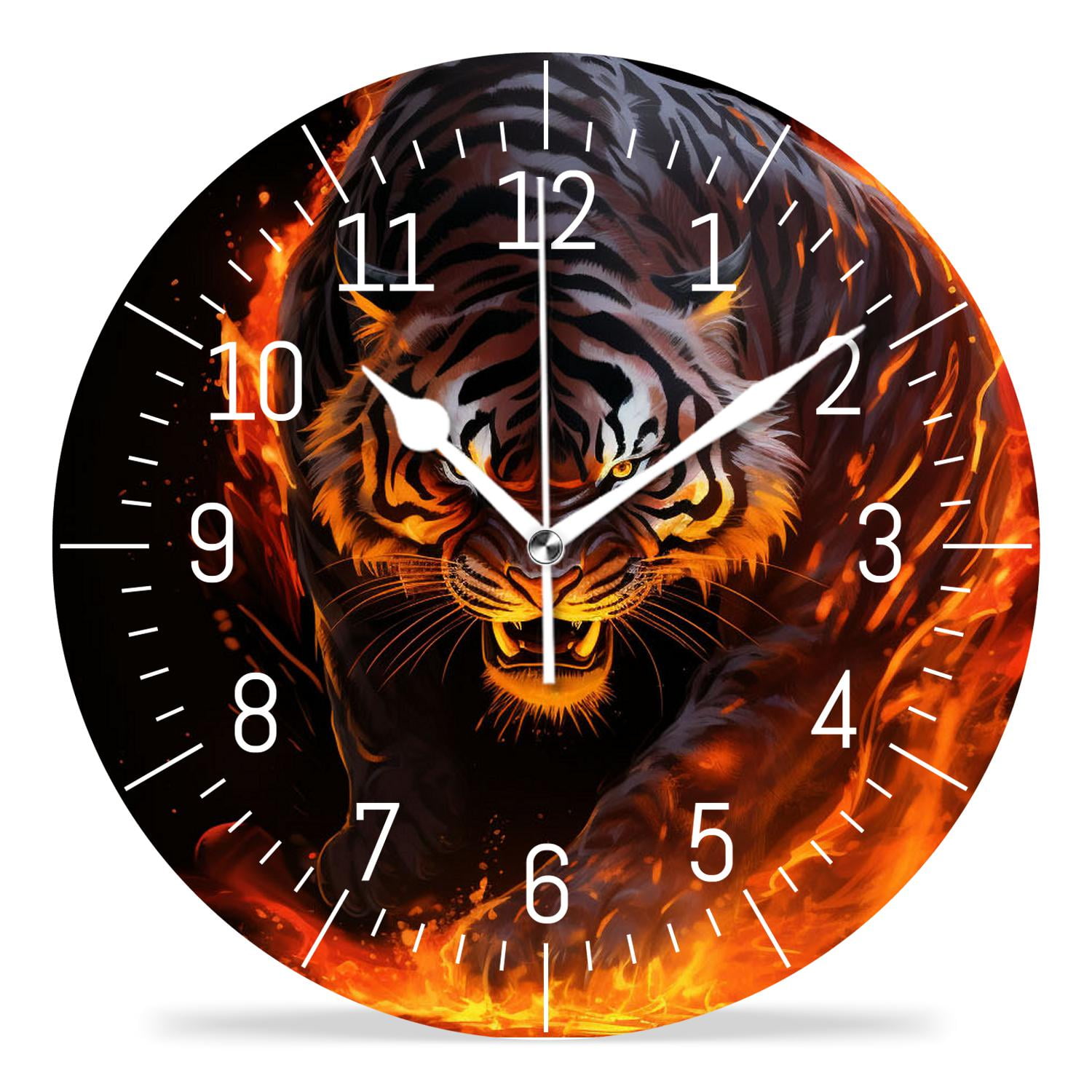 10 Inch Wall Clock Battery Operated Silent Clock Decorative for Office ...