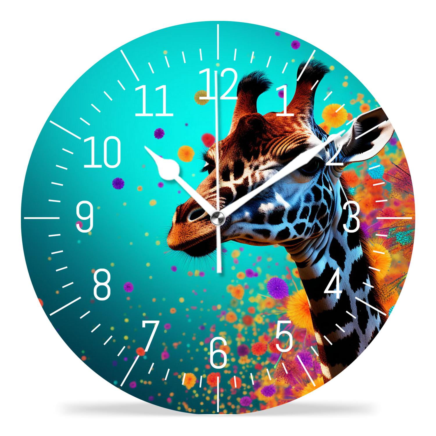 10 Inch Wall Clock Battery Operated Silent Clock Decorative for Office ...