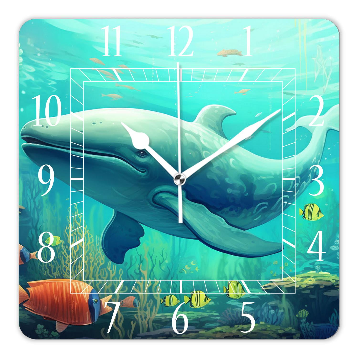 10 Inch Wall Clock Battery Operated Silent Clock Decorative for Office ...