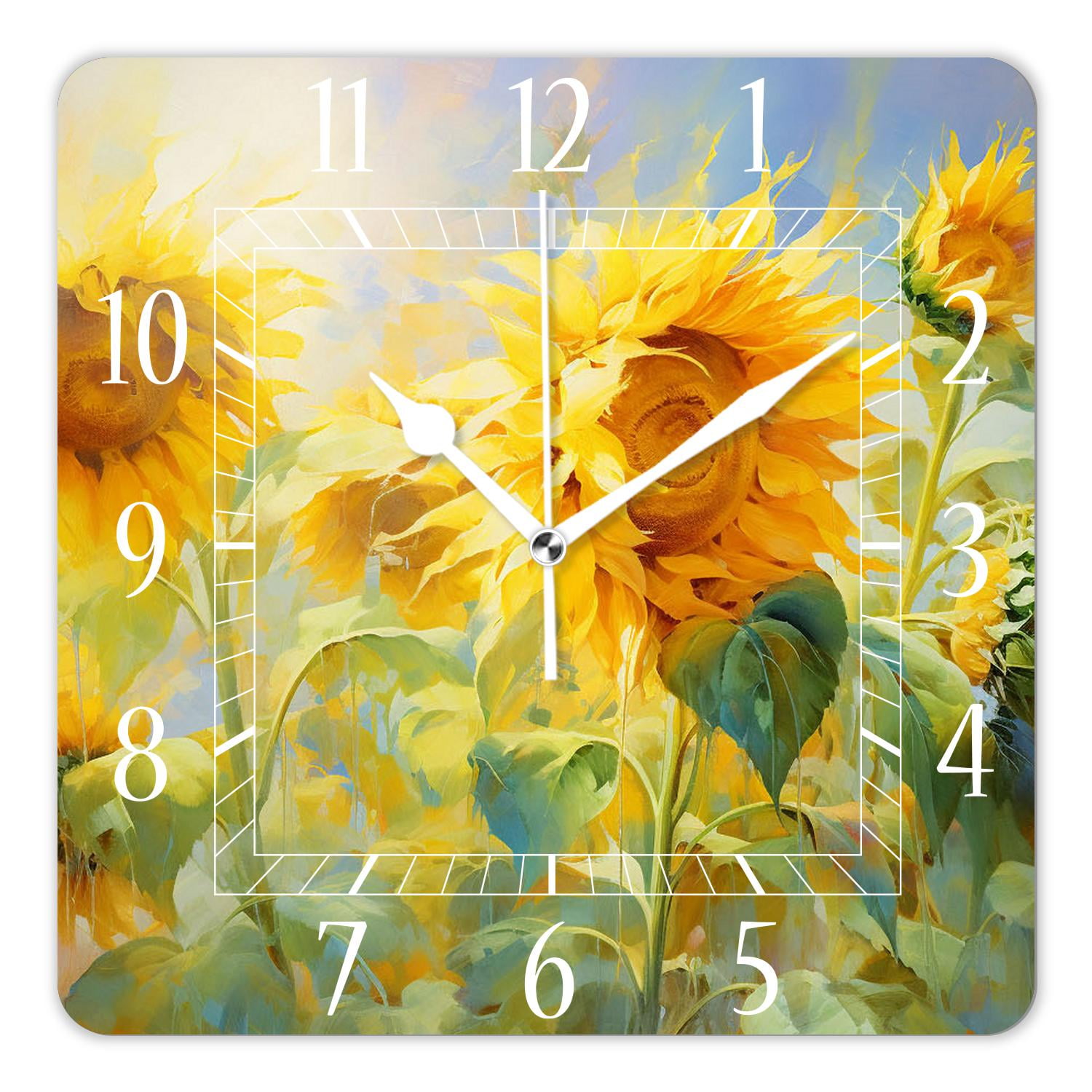 10 Inch Wall Clock Battery Operated Silent Clock Decorative for Office ...