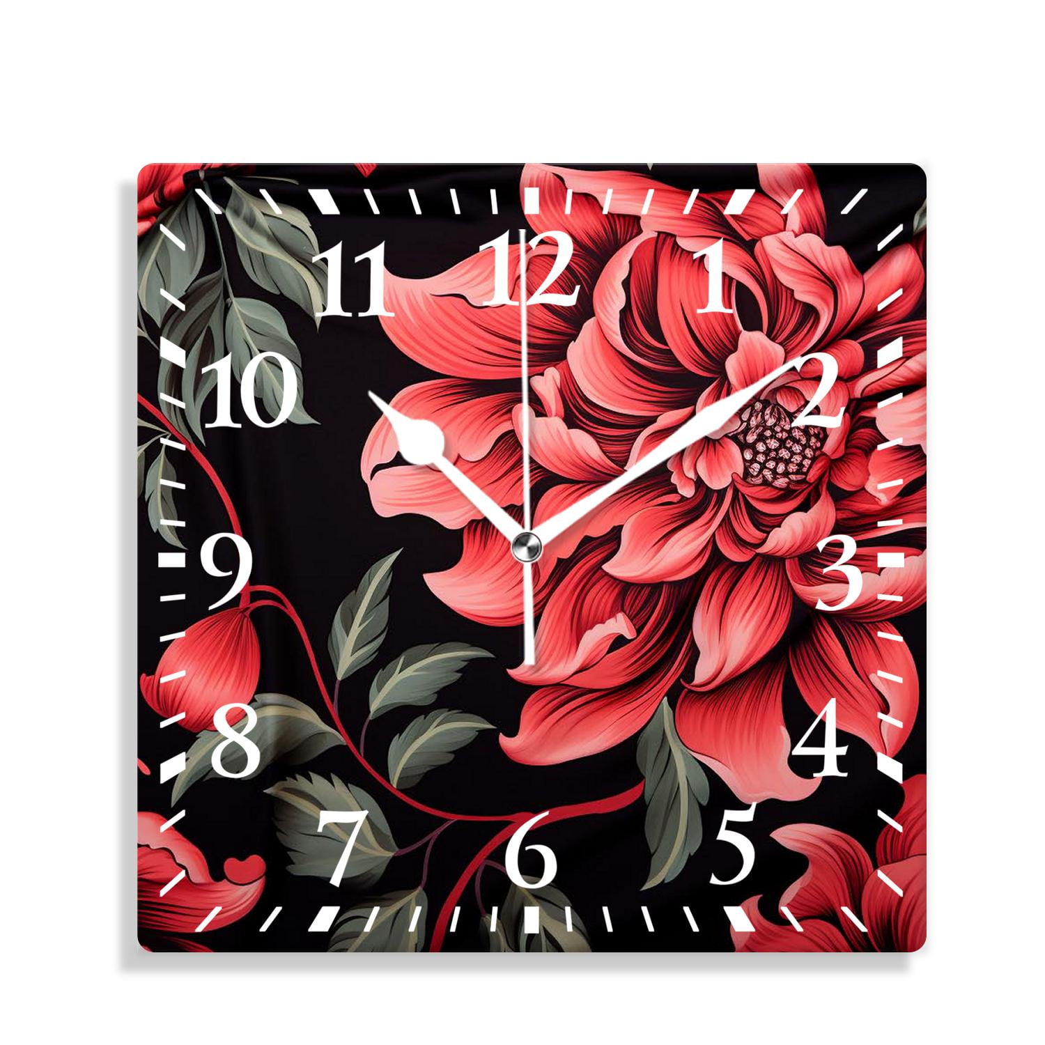 10 Inch Wall Clock Battery Operated Silent Clock Decorative for Office ...