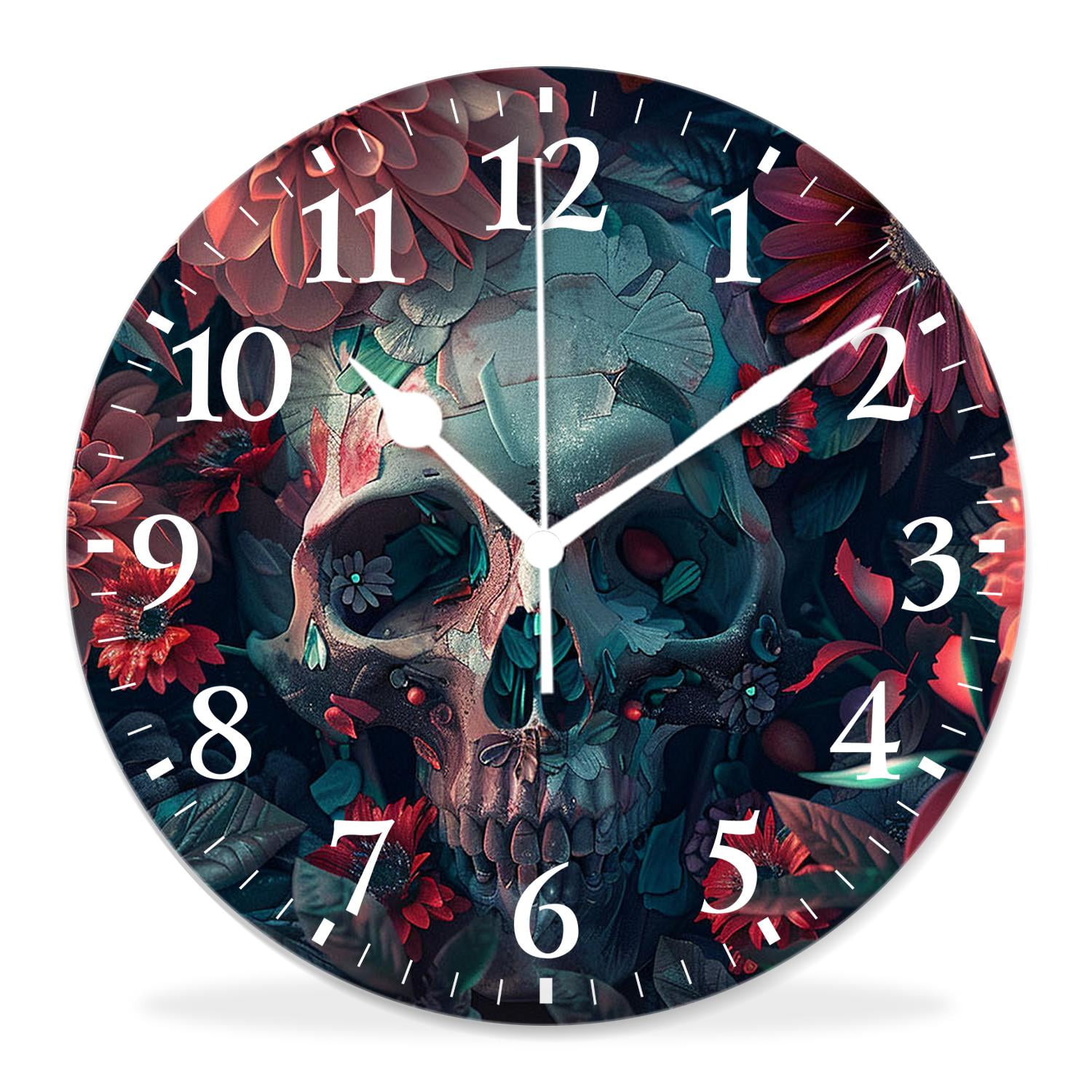 10 Inch Wall Clock Battery Operated Silent Clock Decorative for Office ...